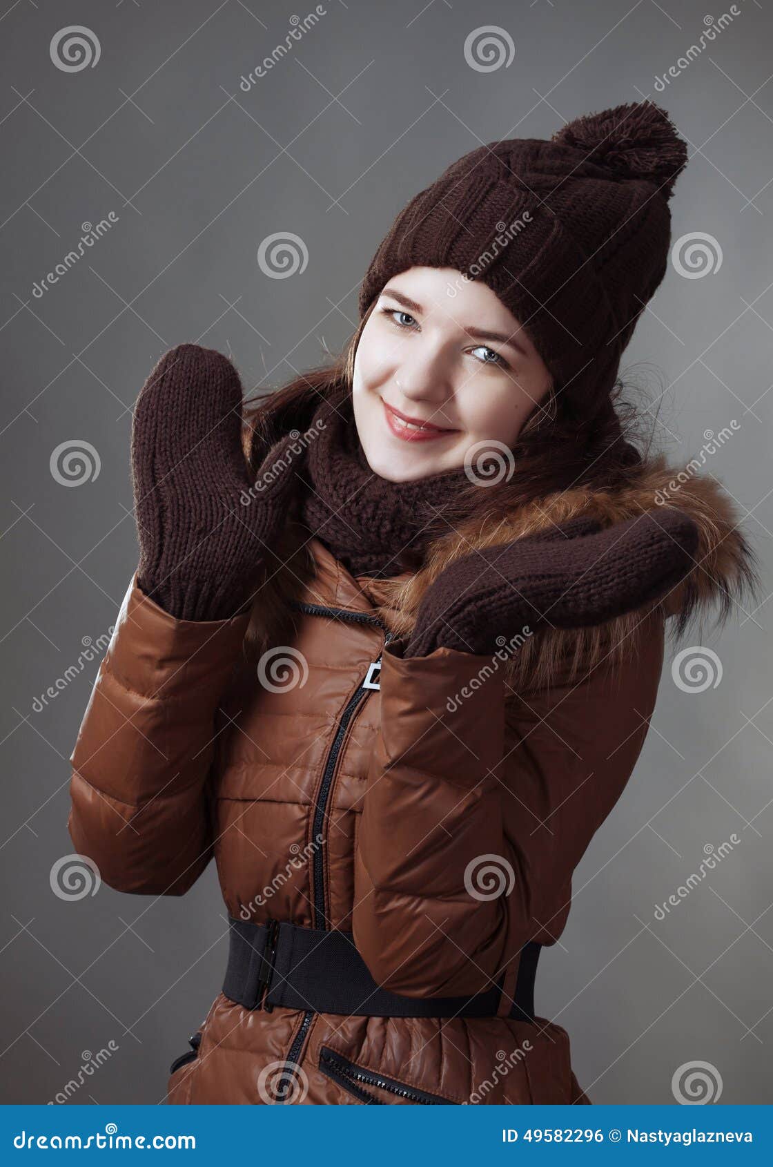 Beautiful Girl in Winter Clothes Stock Photo - Image of coat ...