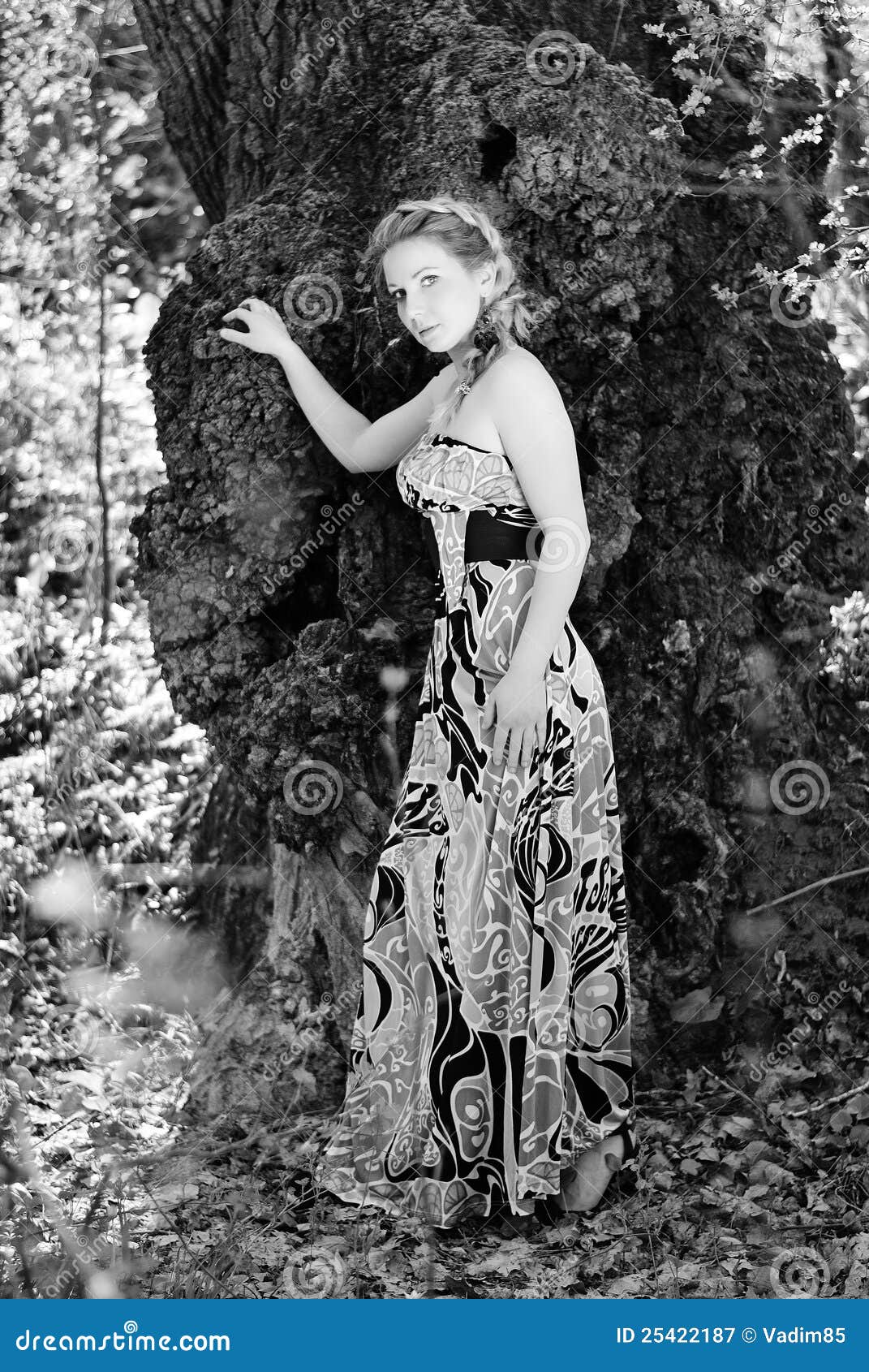 Beautiful Girl in Wood by Summer Stock Image - Image of tenderness ...