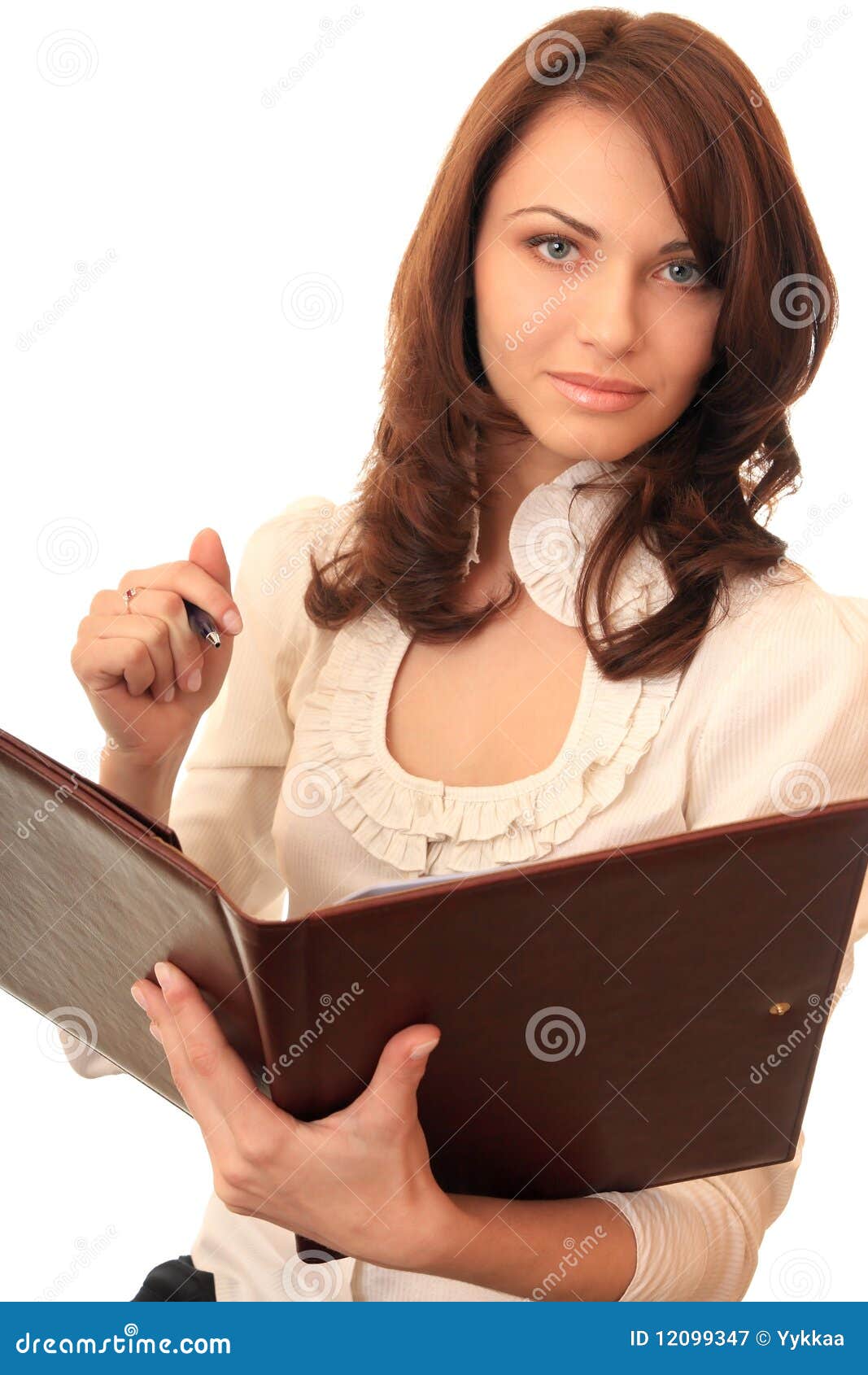 Beautiful girl works stock image. Image of beautiful - 12099347