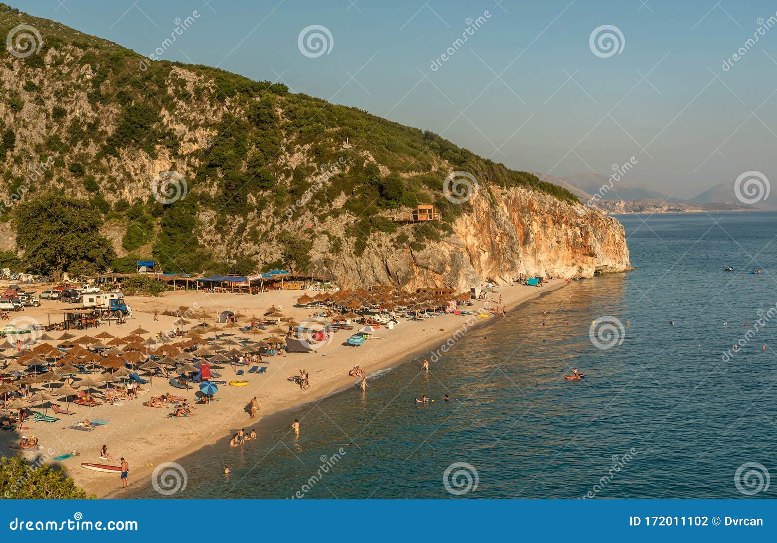 Himare Beach And Promenade - Vlore, Albania Editorial Photo ... Himare Beach And Promenade - Vlore, Albania Editorial Photo ...