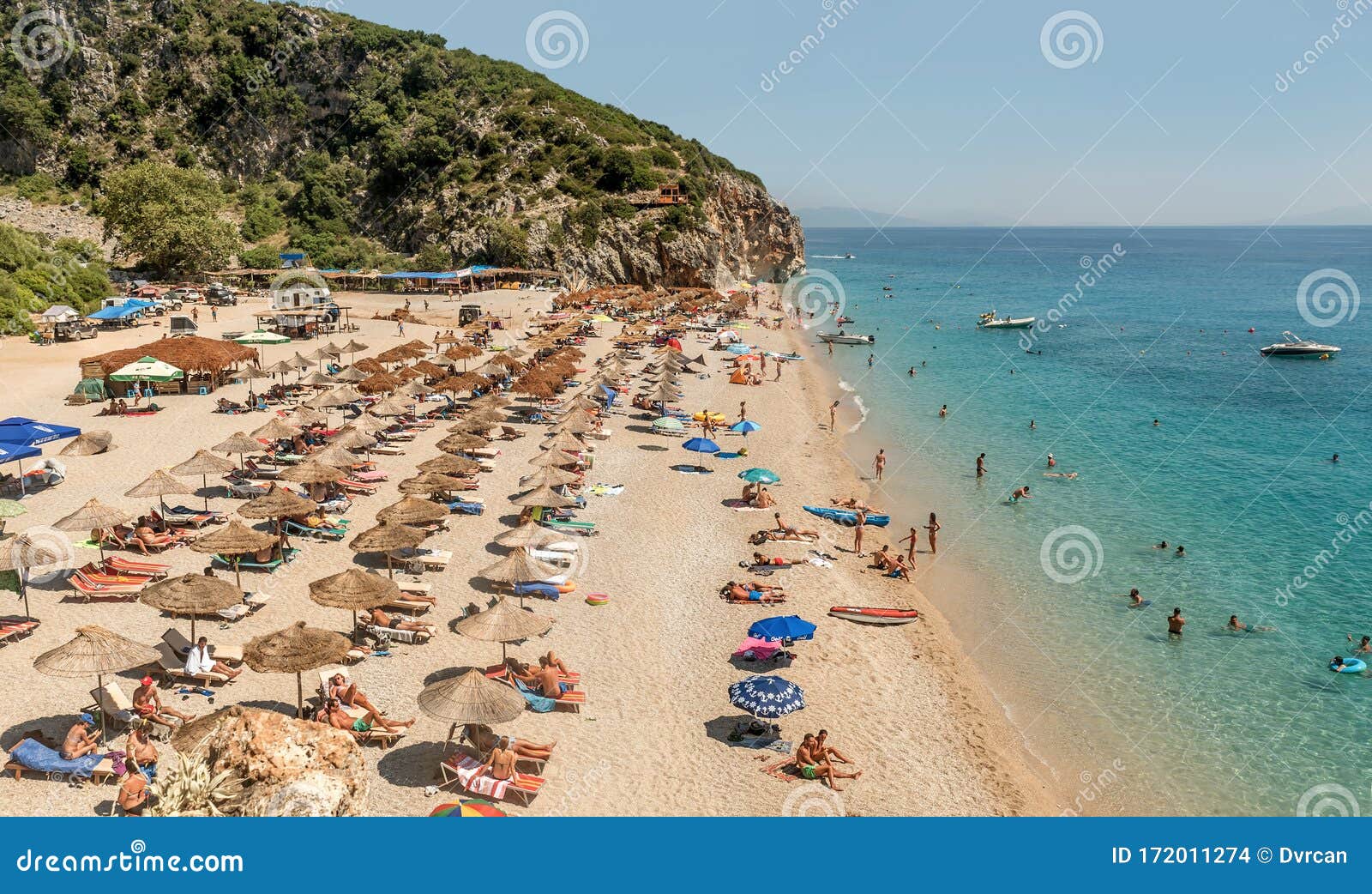 Himare Beach And Promenade - Vlore, Albania Editorial Photo ... Himare Beach And Promenade - Vlore, Albania Editorial Photo ...