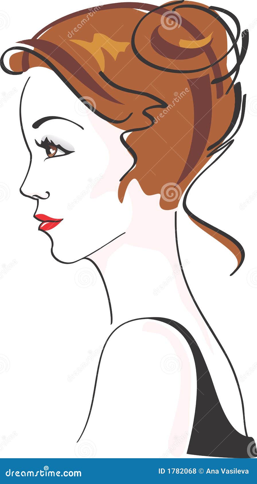 Beautiful Glamorous Woman stock vector. Illustration of beautiful - 1782068