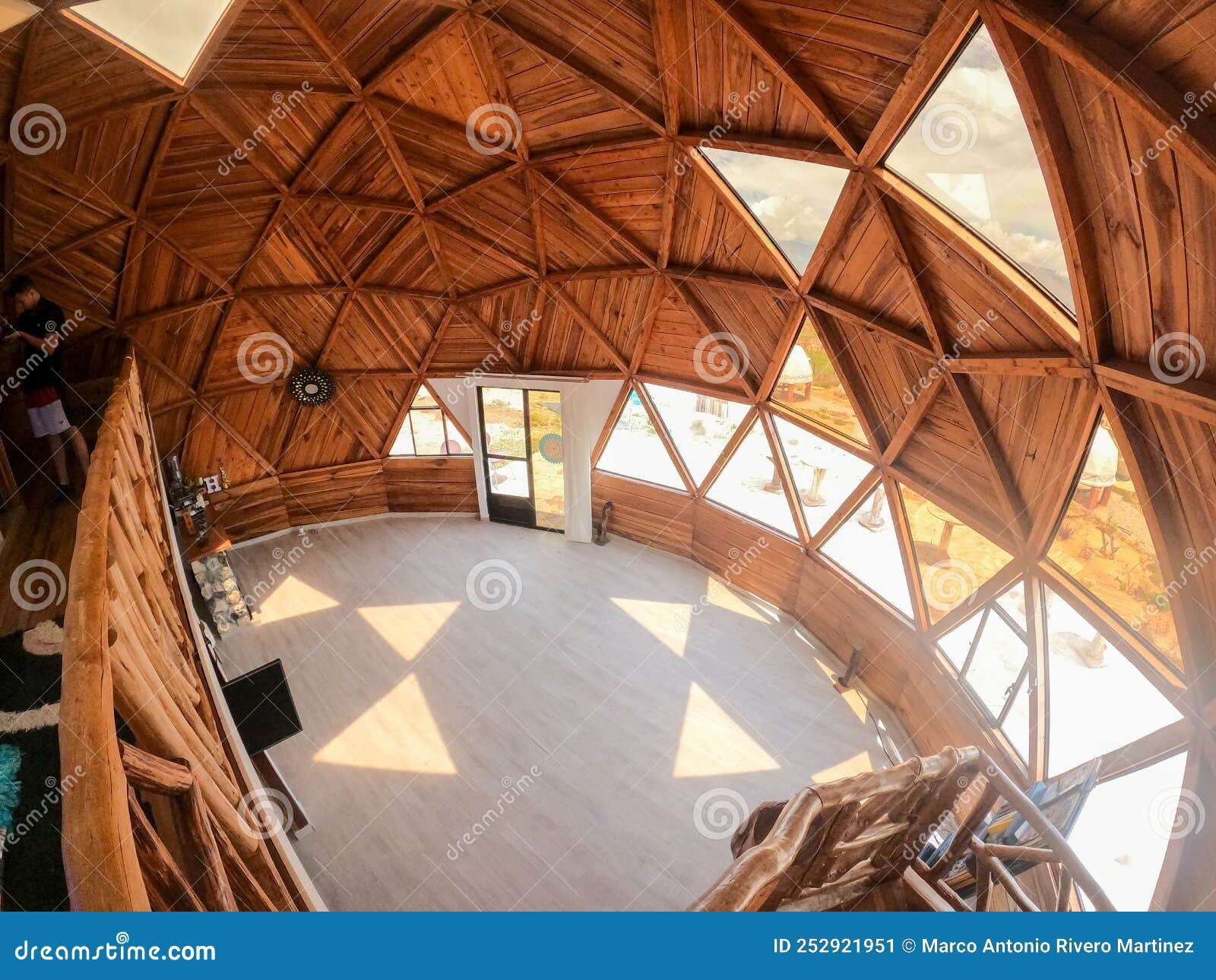 Beautiful Glamping Inside Spacious Stock Image - Image of adult, female ...