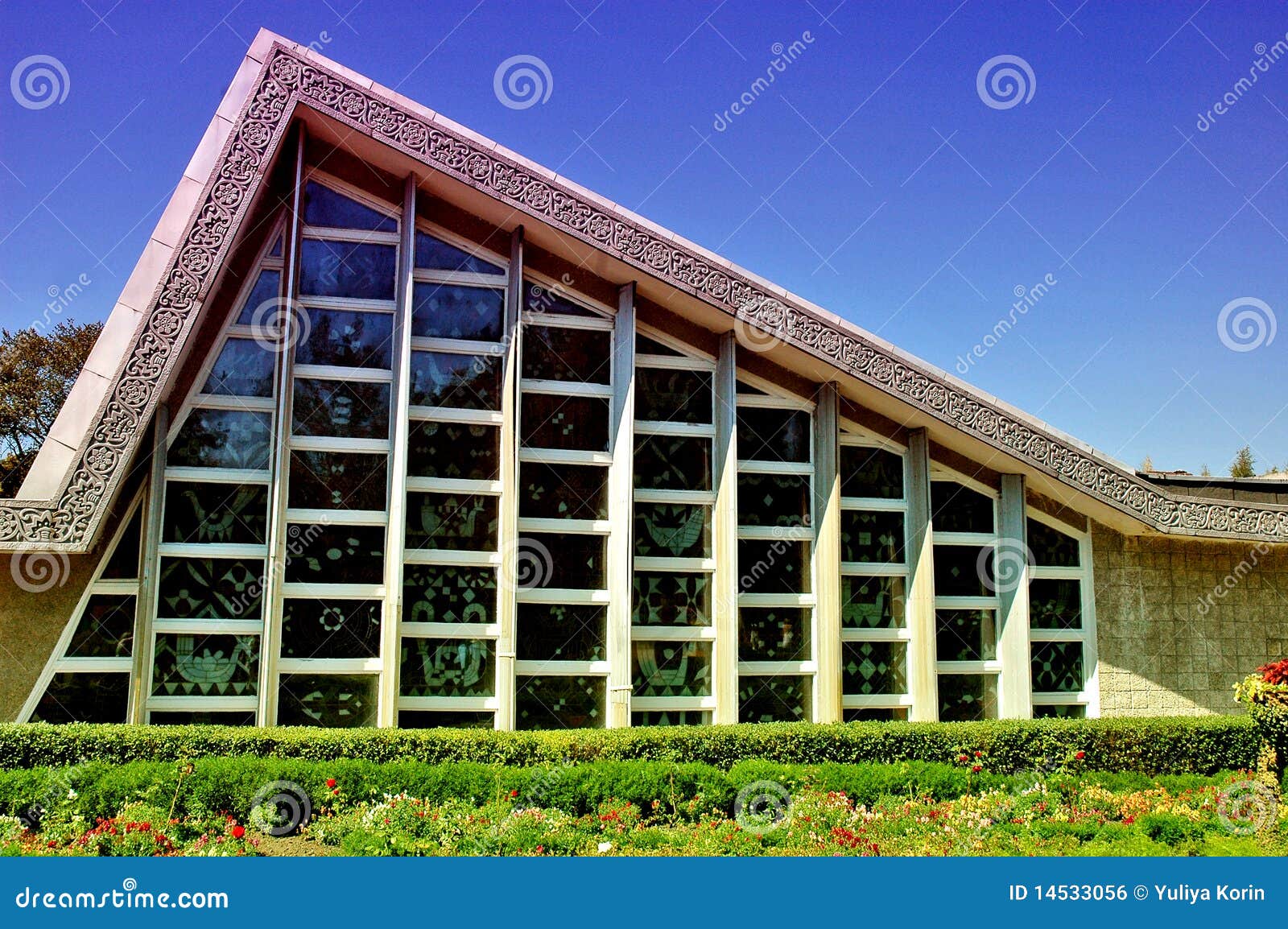 Beautiful glass building stock photo. Image of spring - 14533056