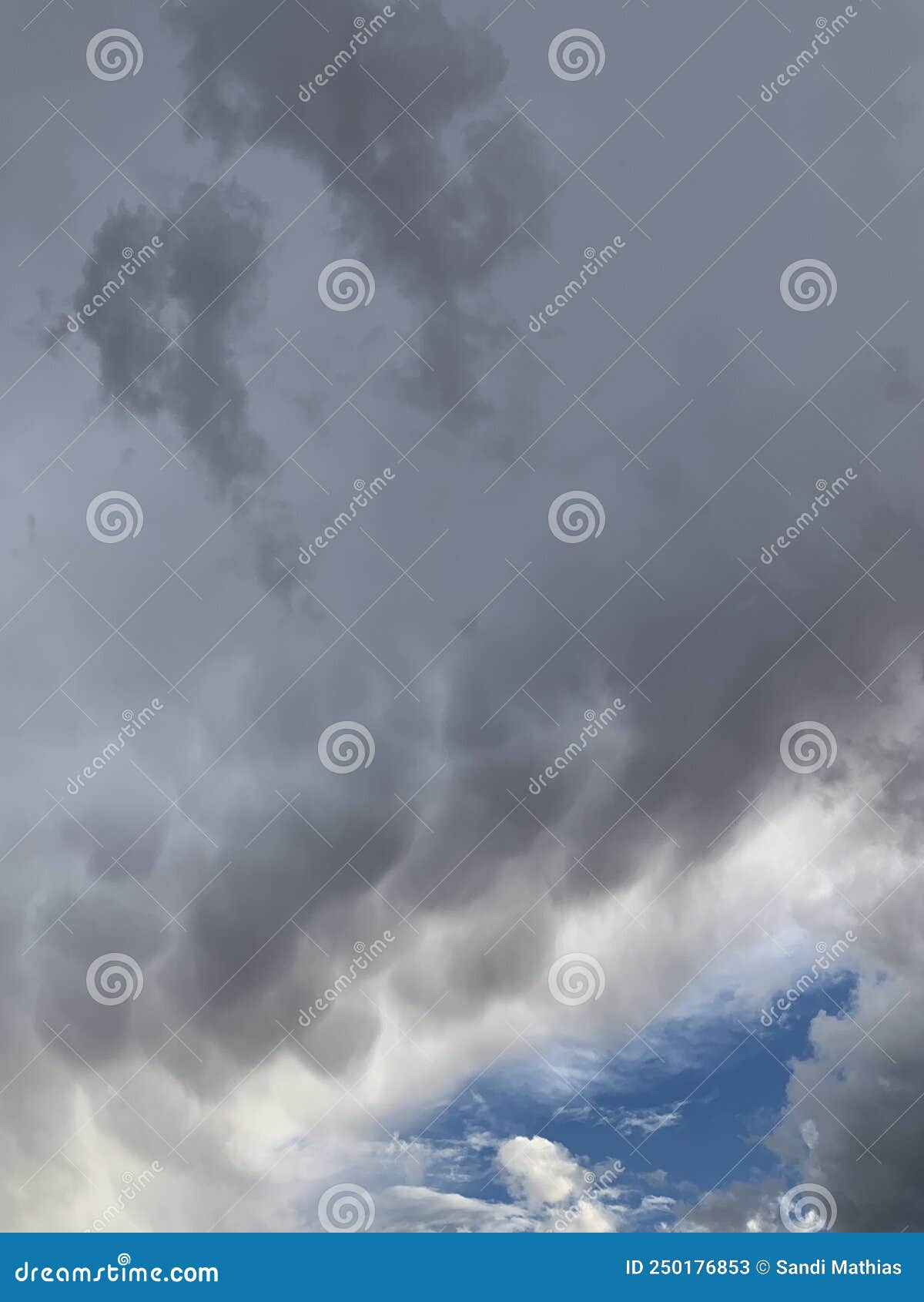 Beautiful gloomy sky stock image. Image of ocean, thunderstorm - 250176853