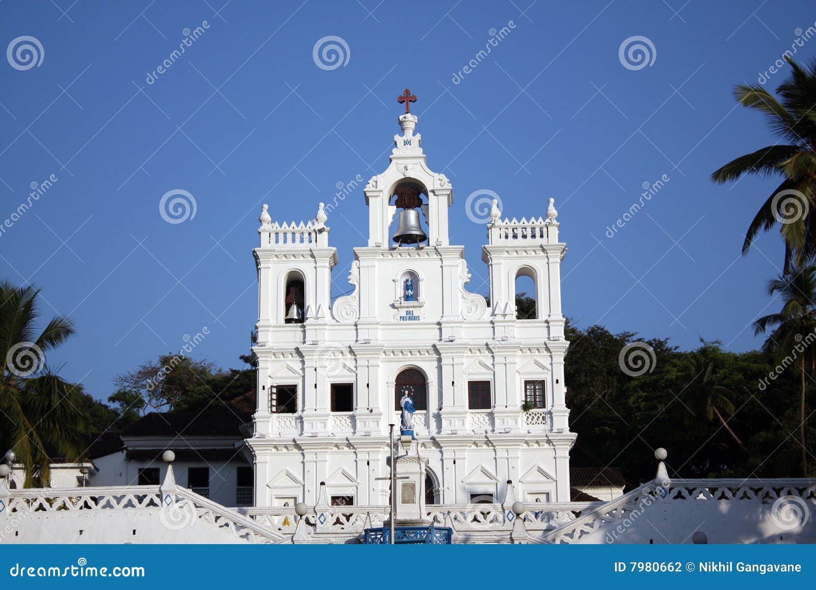 Beautiful Goa Church stock photo. Image of cathedral, india - 7980662