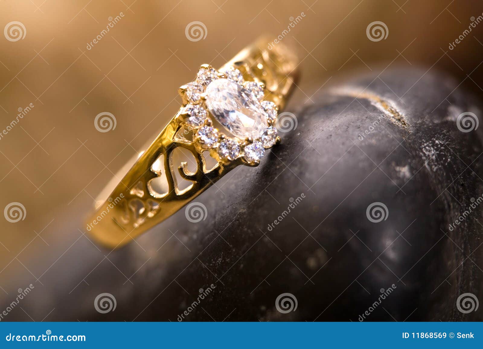 Beautiful gold ring. stock image. Image of silver, gold - 11868569