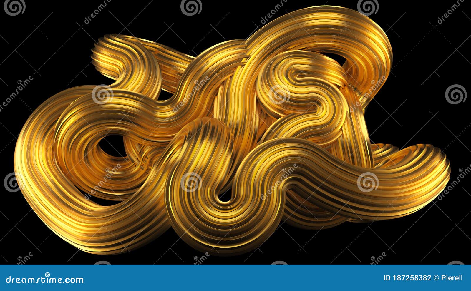 Beautiful Golden Background. 3d Illustration, 3d Rendering Stock ...
