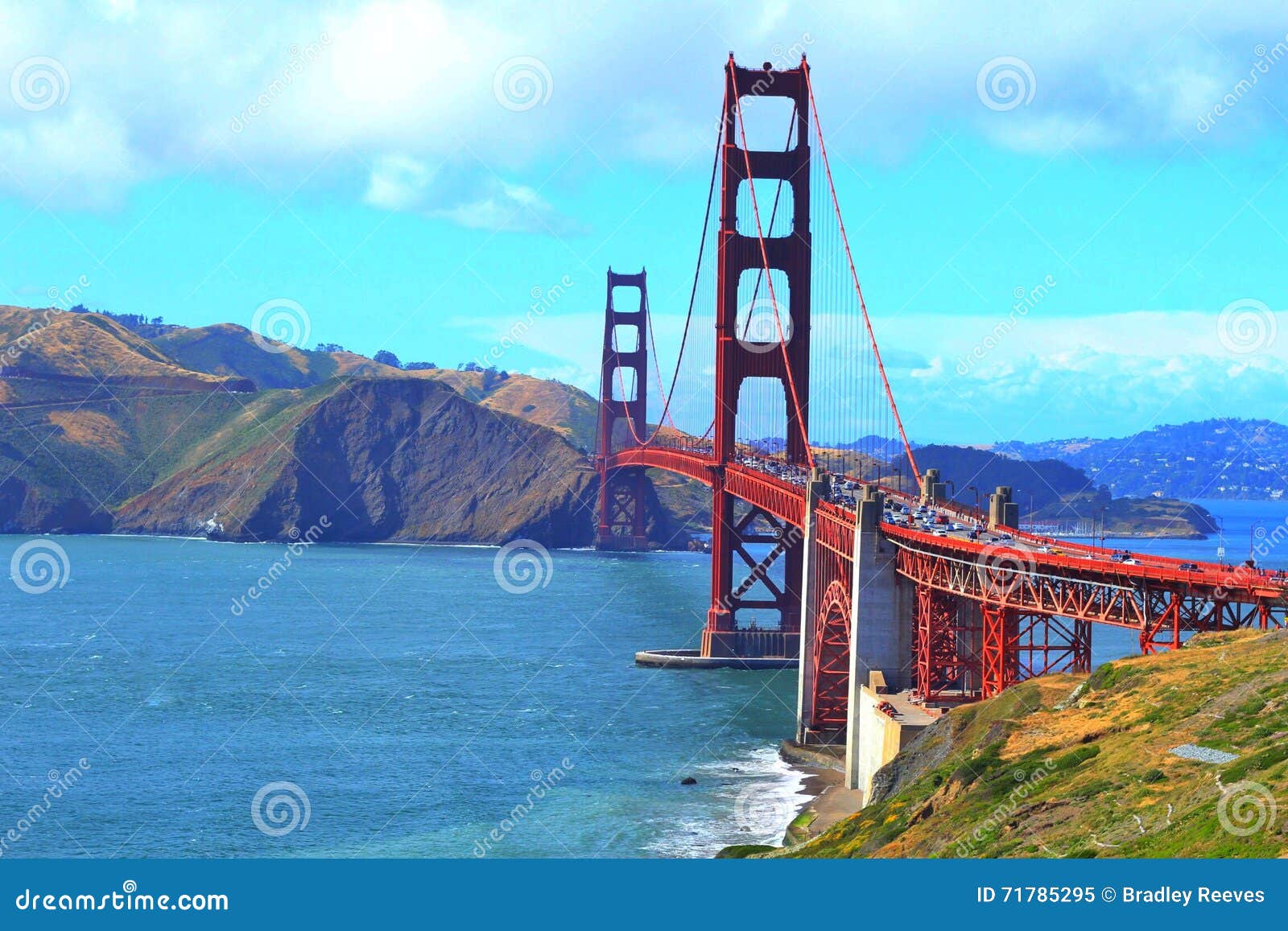 Beautiful Golden Gate Bridge Stock Image - Image of golden, gate: 71785295