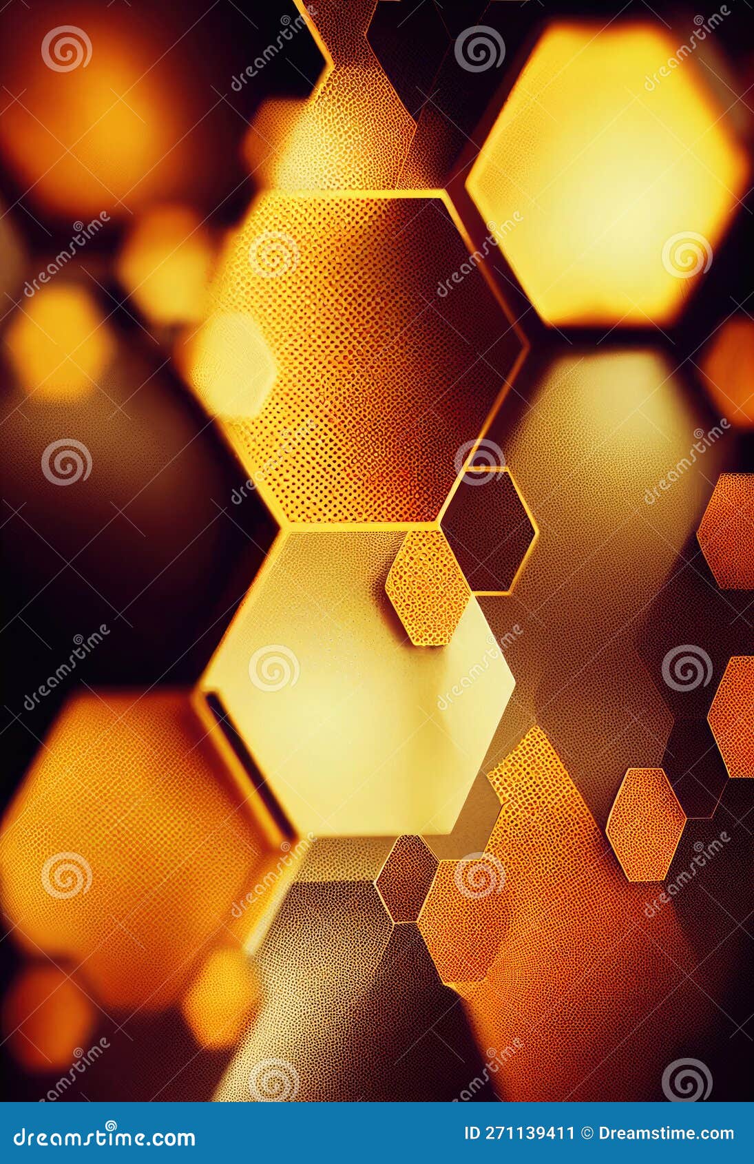 Digital Honeycomb Background
