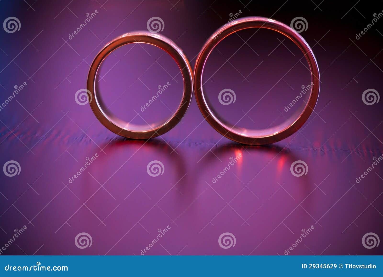 Beautiful Golden Rings on the Table Stock Image - Image of celebration ...