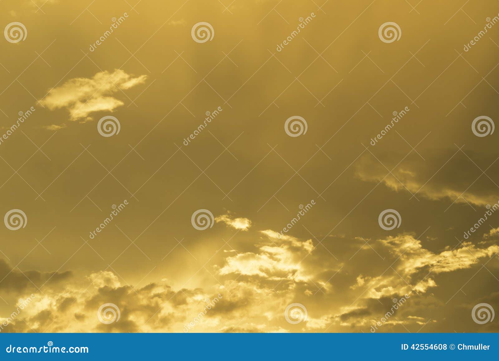 Beautiful Golden Sky on Sunset Stock Photo - Image of dark, evening ...
