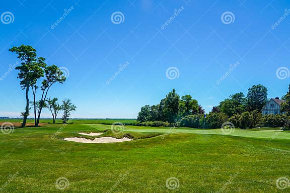 Beautiful Golf Course during Summer Stock Image - Image of hole, campo ...