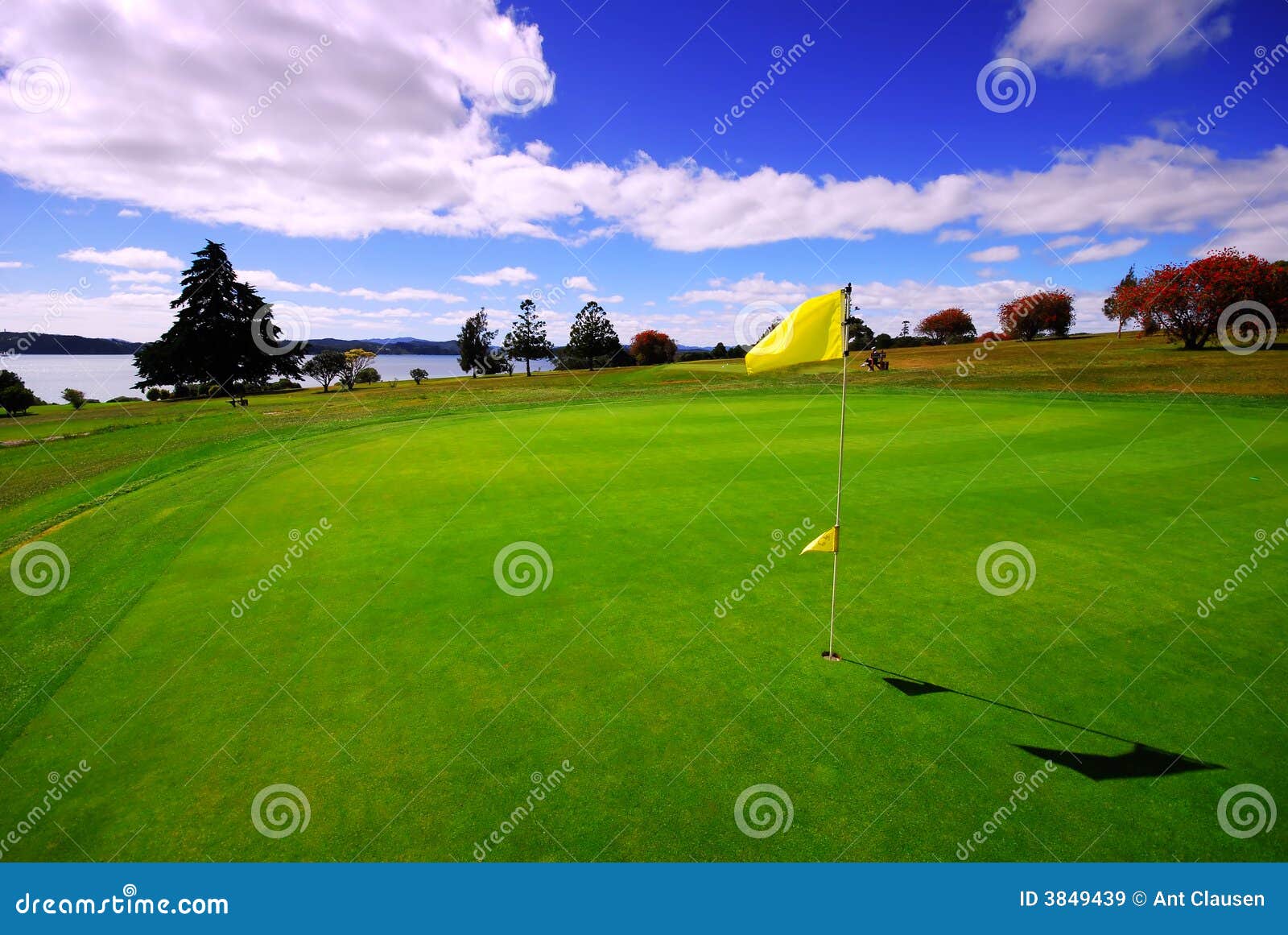 Beautiful Golf Green stock image. Image of inches, golf - 3849439