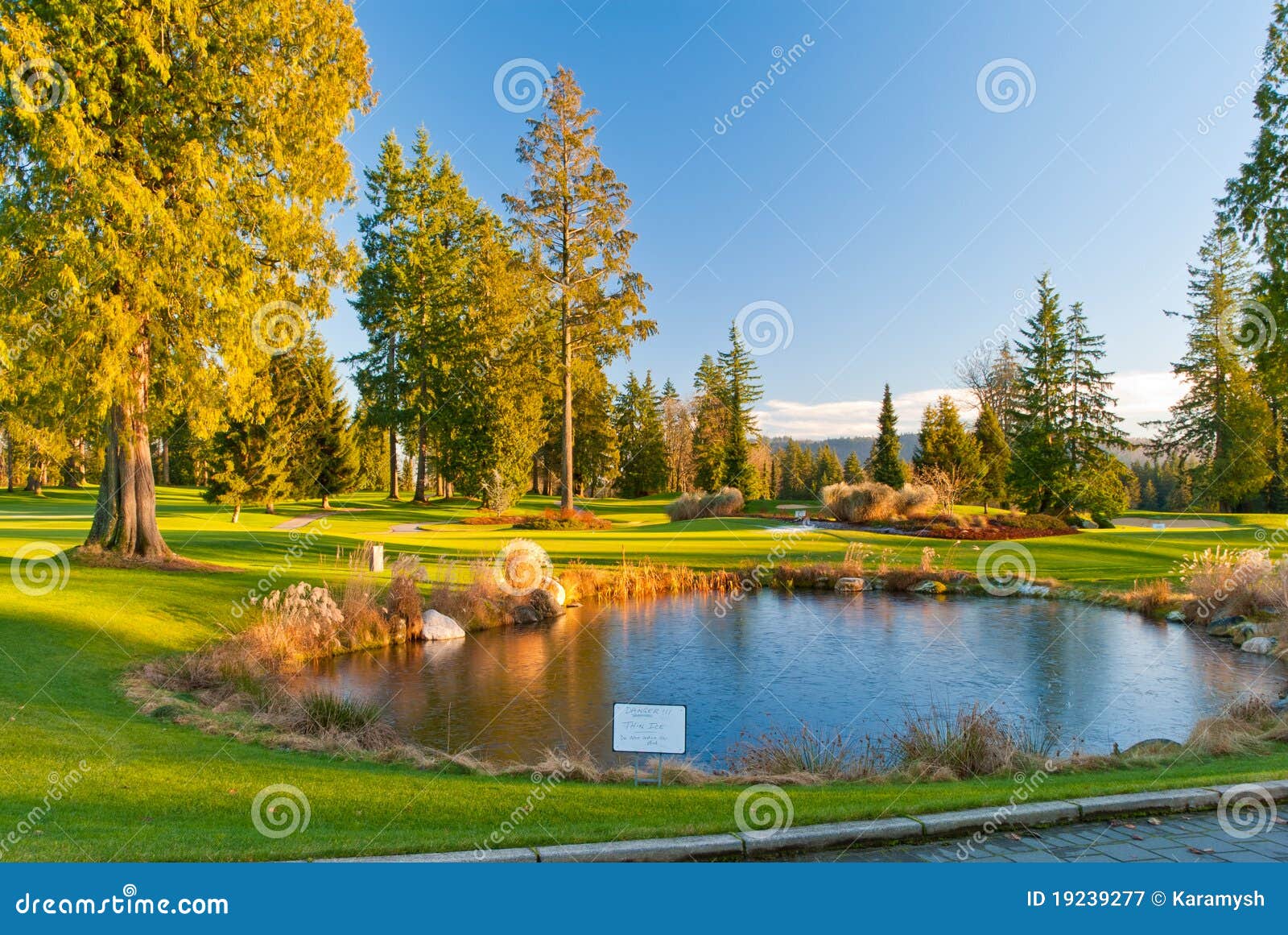 Beautiful golf place. stock image. Image of luxury, beautiful - 19239277