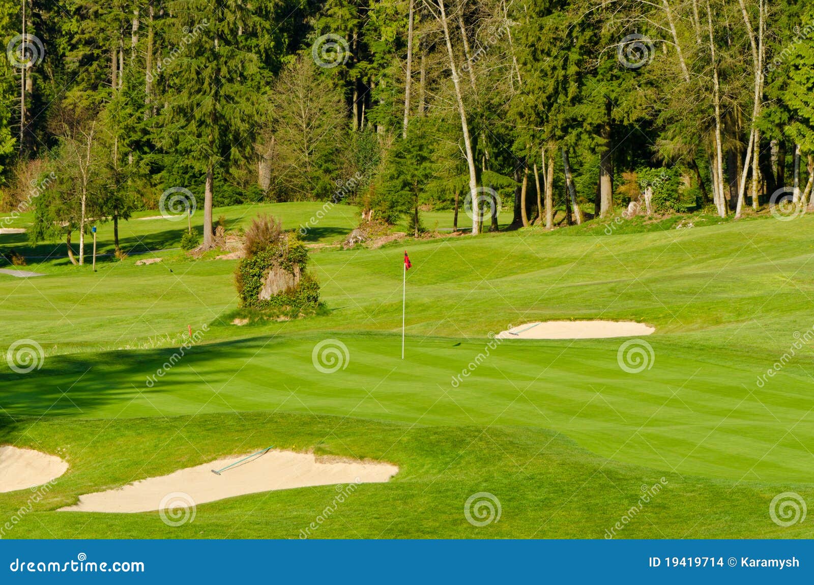 Beautiful golf place. stock photo. Image of gorgeous - 19419714