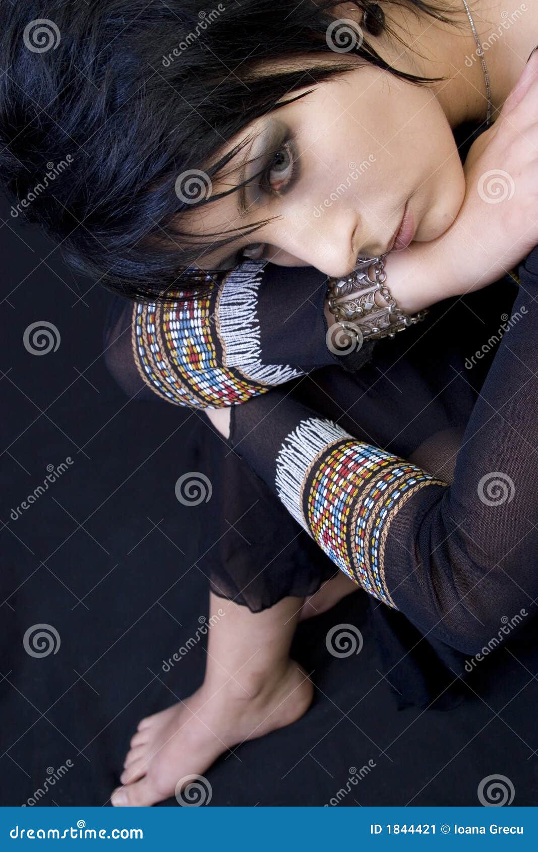 Goth Woman With Pagan Object Royalty-Free Stock Photo | CartoonDealer ...