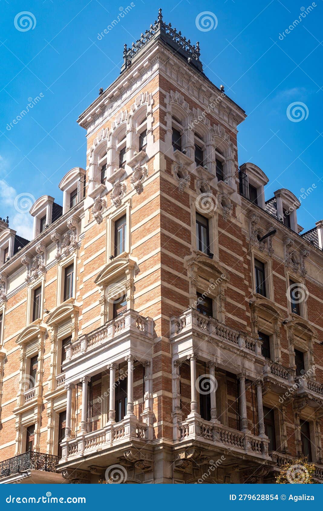 Beautiful Gothic Office Building in Barcelona, Spain Stock Photo ...