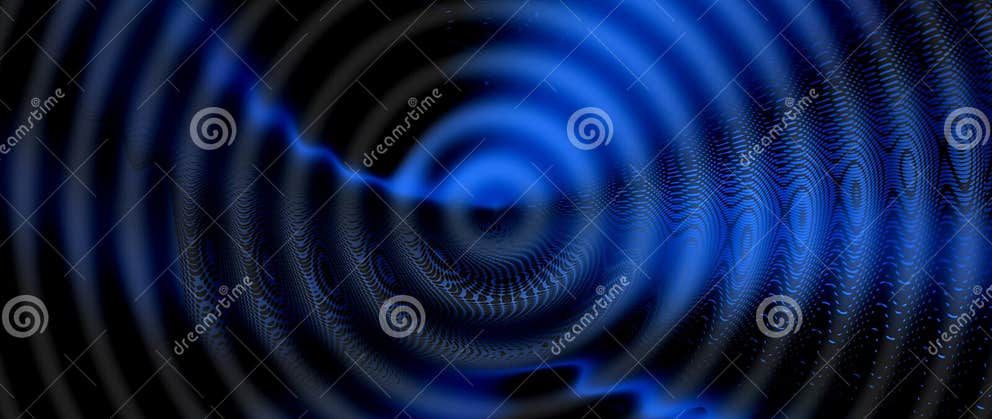 Gradient Blue Hypnosis Spiral. Abstract Background Stock Illustration ...