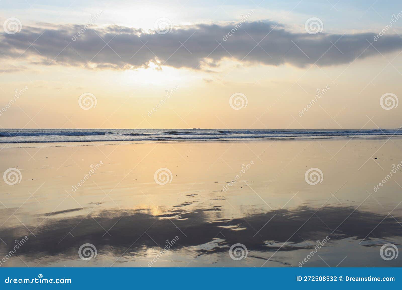 Beautiful Gradient Color of Cloud and Beach Stock Photo - Image of ...