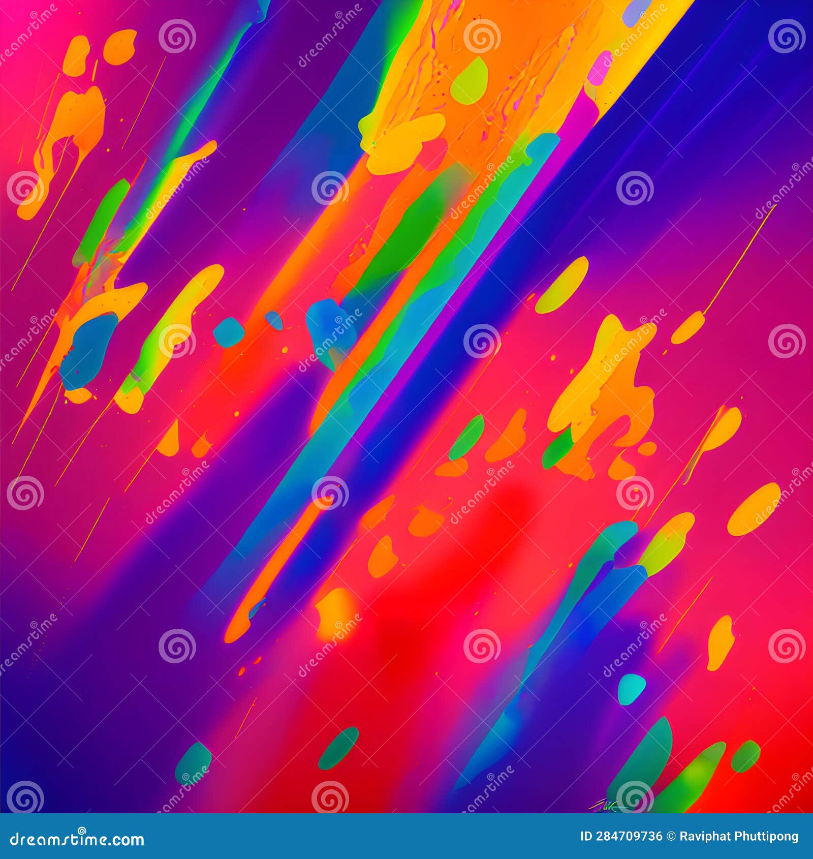 Beautiful Gradient Oil Paint Dripping Background Stock Illustration ...