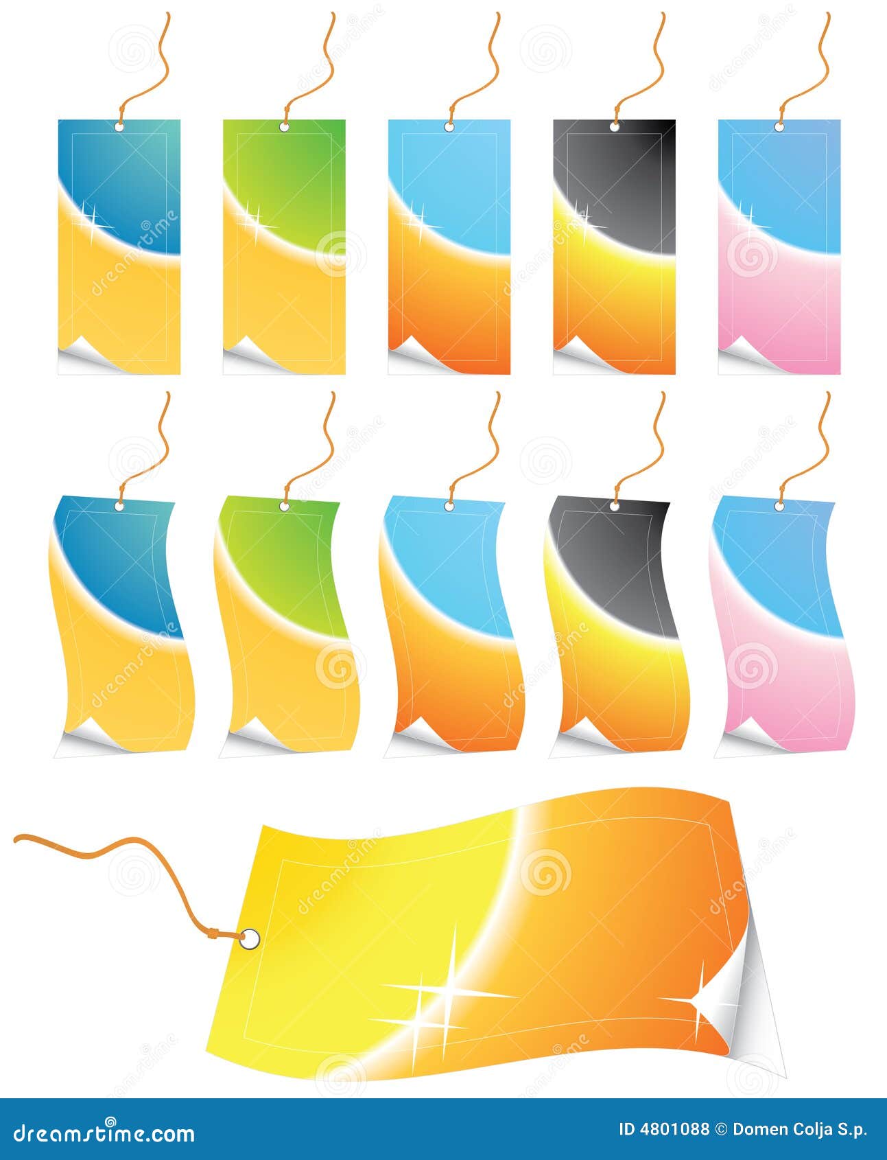 Beautiful Gradient Planet Retail Tags Stock Vector - Illustration of ...