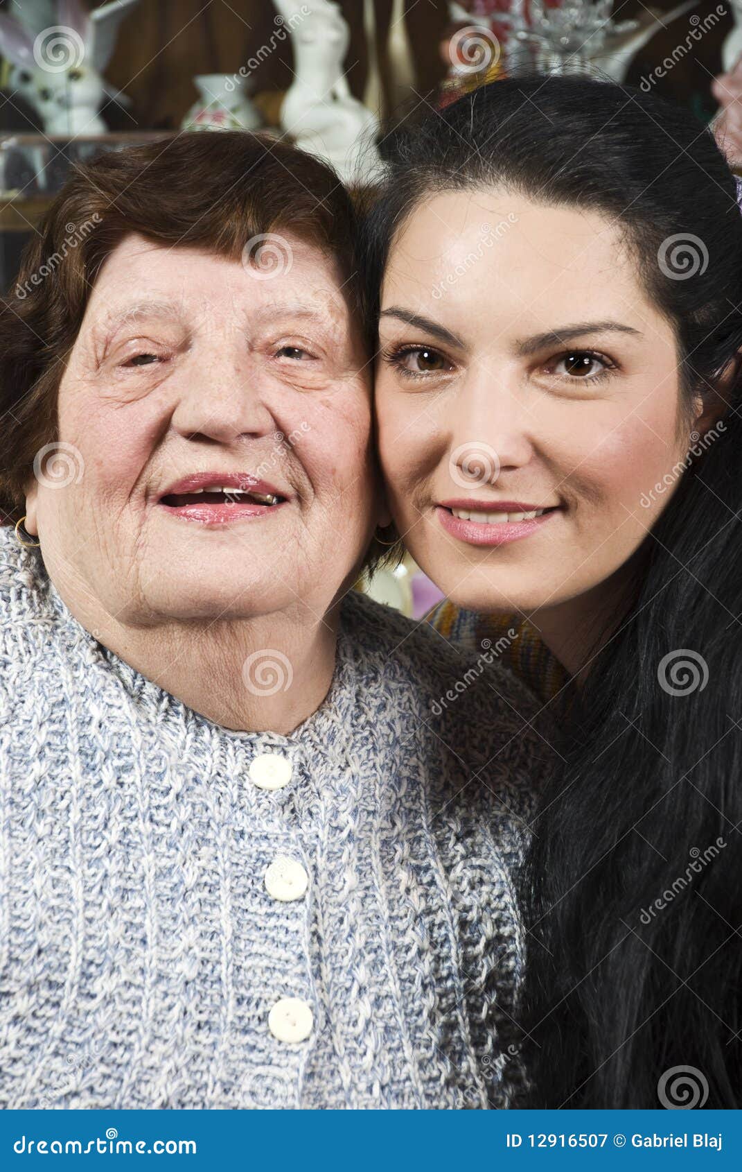 Beautiful Grandma and Granddaughter Stock Image - Image of grandparent ...