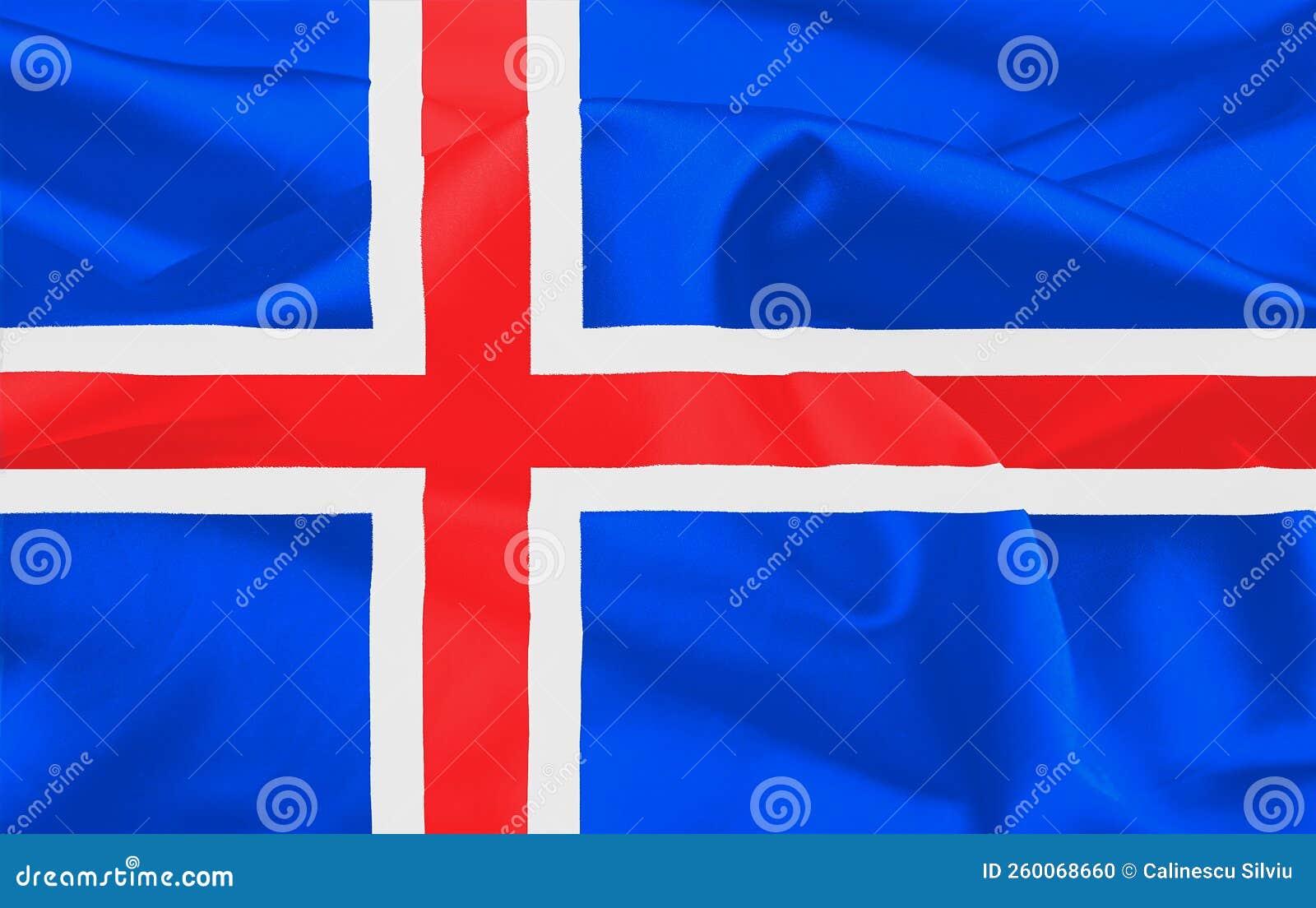 Iceland flag design 3 stock illustration. Illustration of badge - 260068660