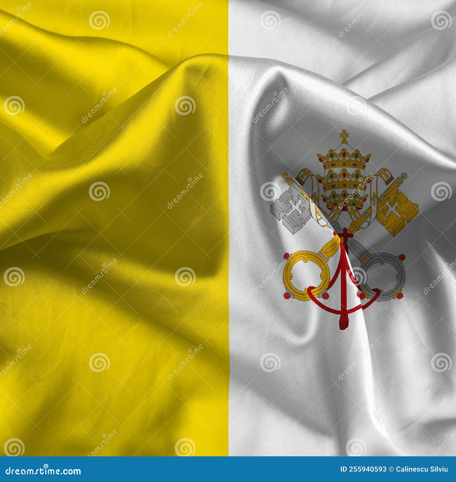Vatican flag design 3 stock illustration. Illustration of catholic ...