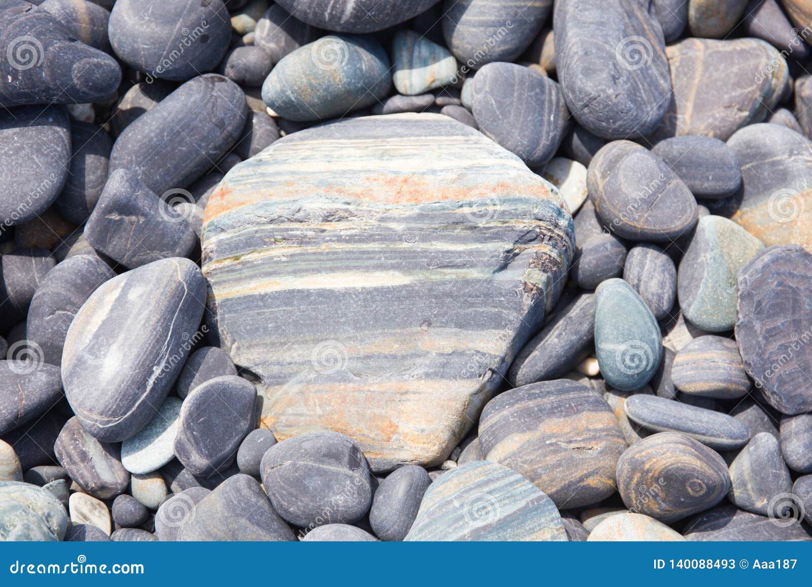 Beautiful Gray Rock Pattern on the Beach Stock Image - Image of white ...