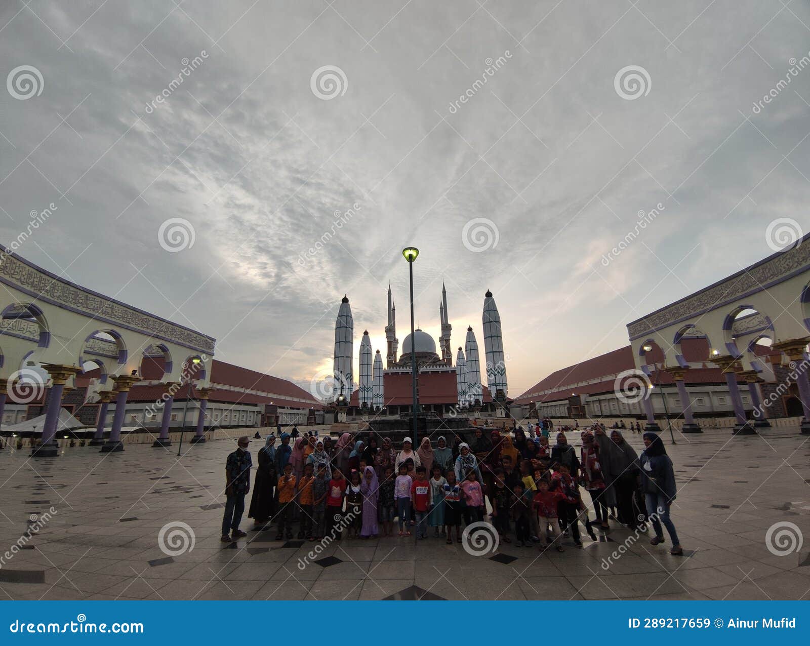 Beautiful Great Mosque of Central Java in Semarang City Indonesia ...