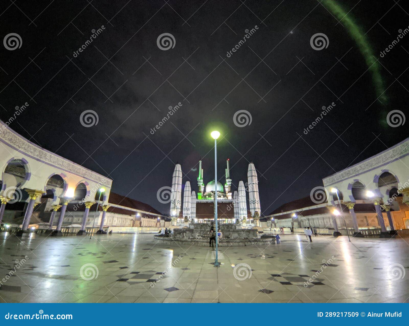 Beautiful Great Mosque of Central Java in Semarang City Indonesia Stock ...