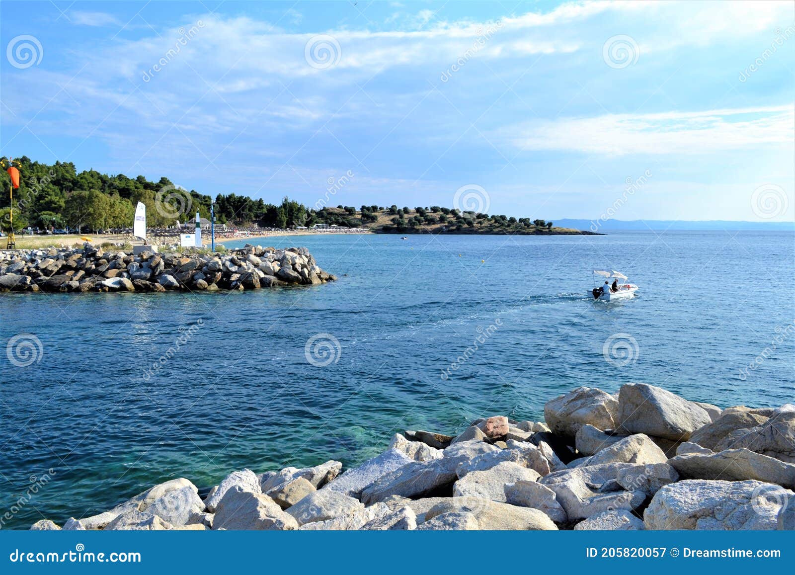 Beautiful Greece - Sea View Stock Image - Image of cape, island: 205820057