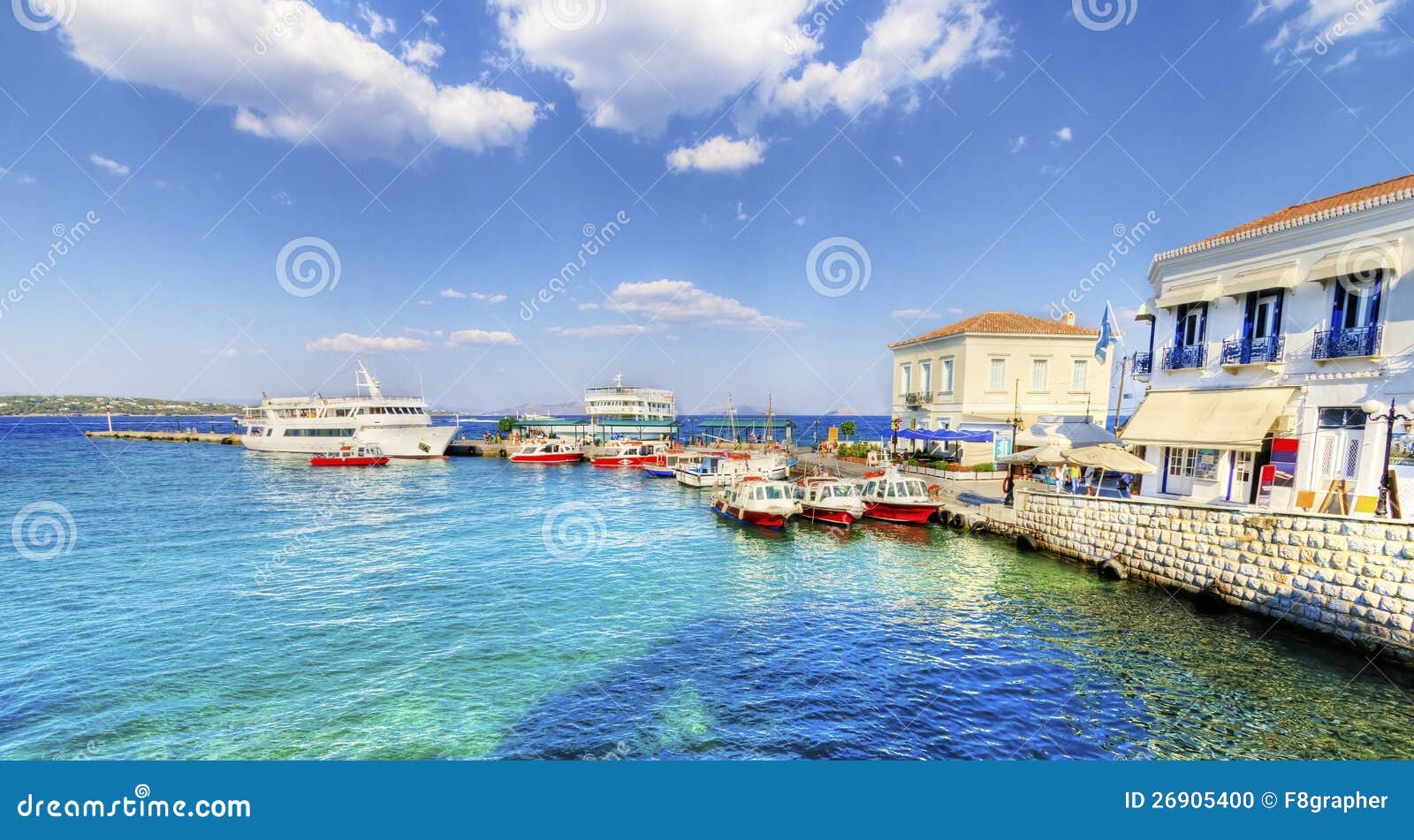 Beautiful Greek Island, Spetses Stock Photo - Image of europe, harbour ...