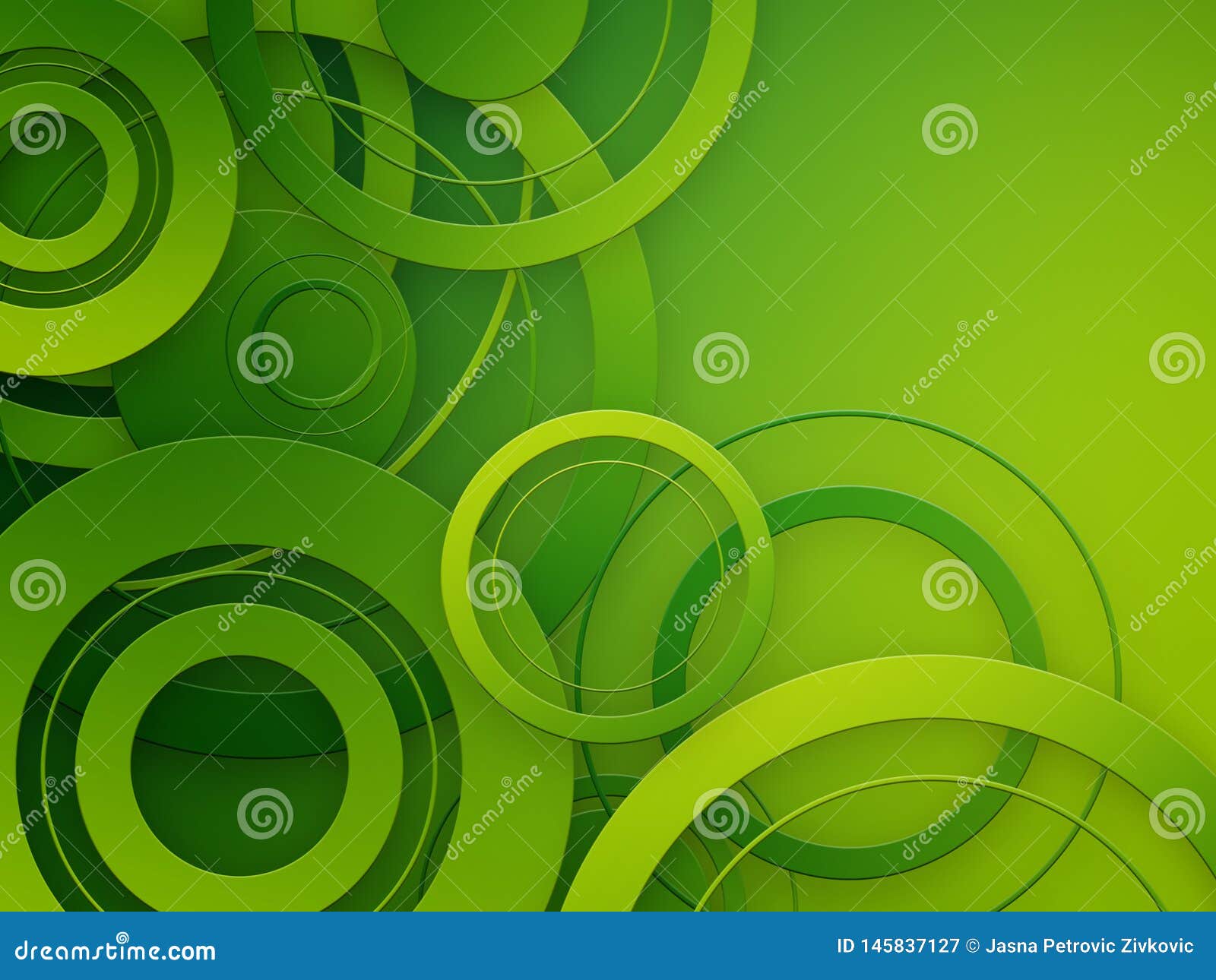 Green Circular Abstract Background Stock Illustration - Illustration of ...