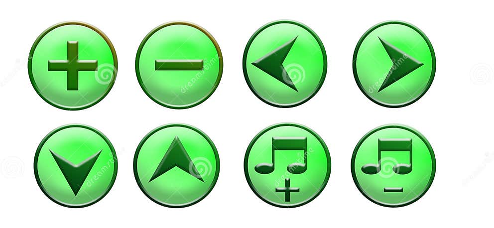 Green Color Button Images Vector Logo Stock Illustration - Illustration ...