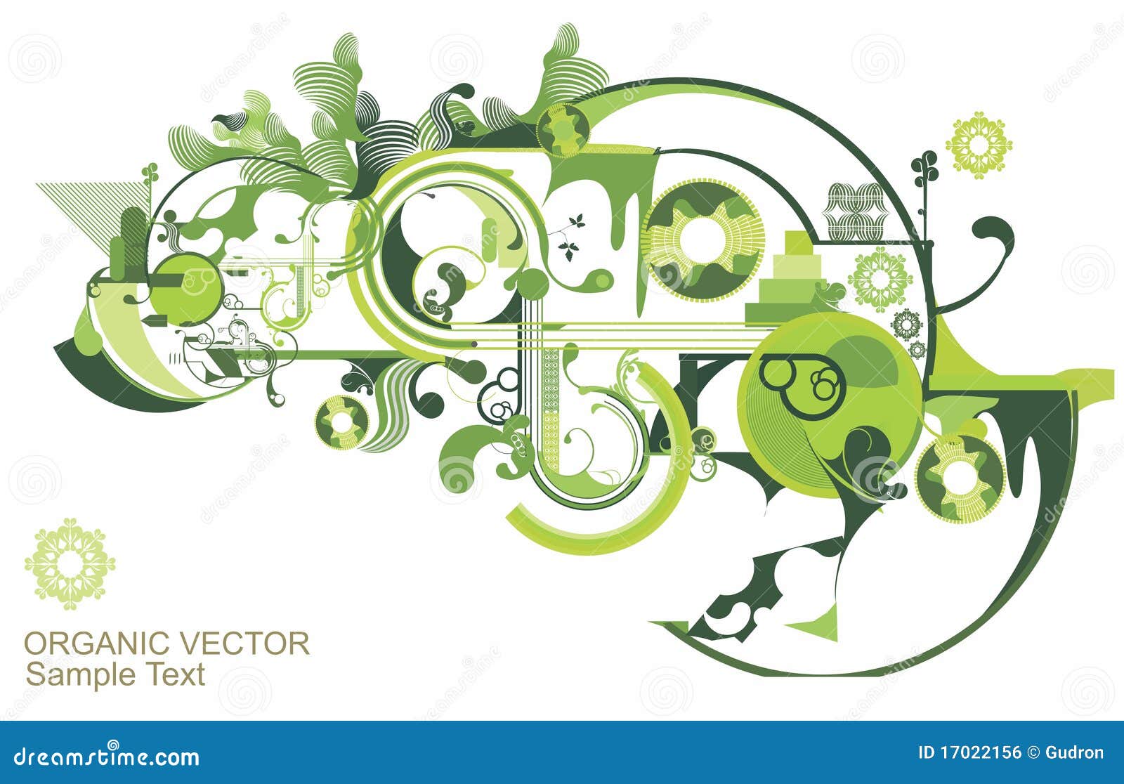 Beautiful green design stock vector. Illustration of poster - 17022156