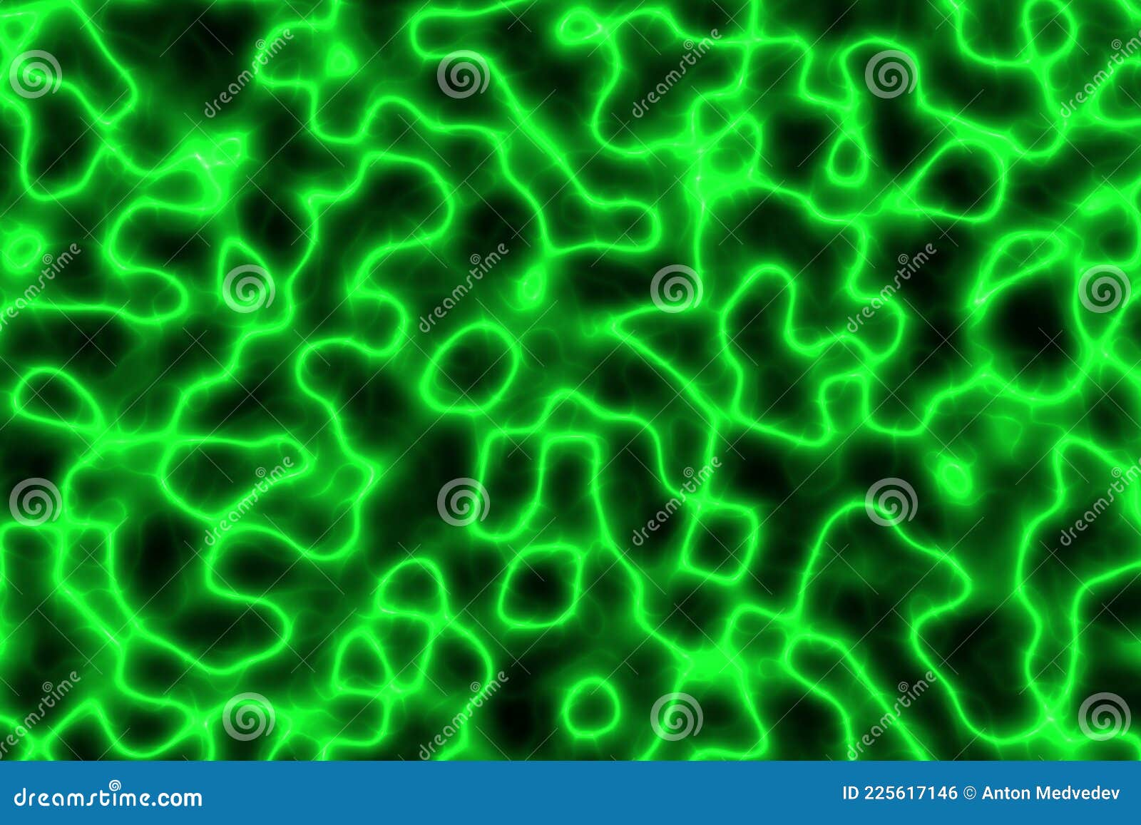 Beautiful Green Fluorescent Electric Digital Drawn Texture or ...