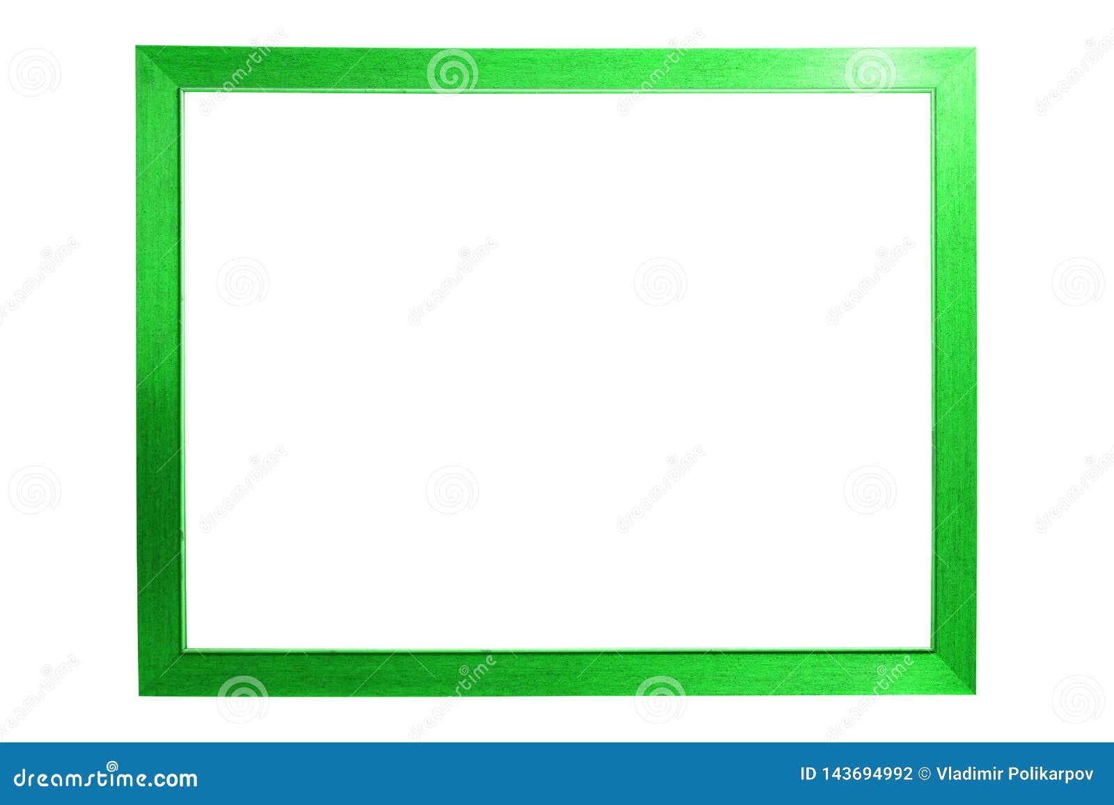Beautiful Green Frame Isolated on White Background Stock Photo - Image ...