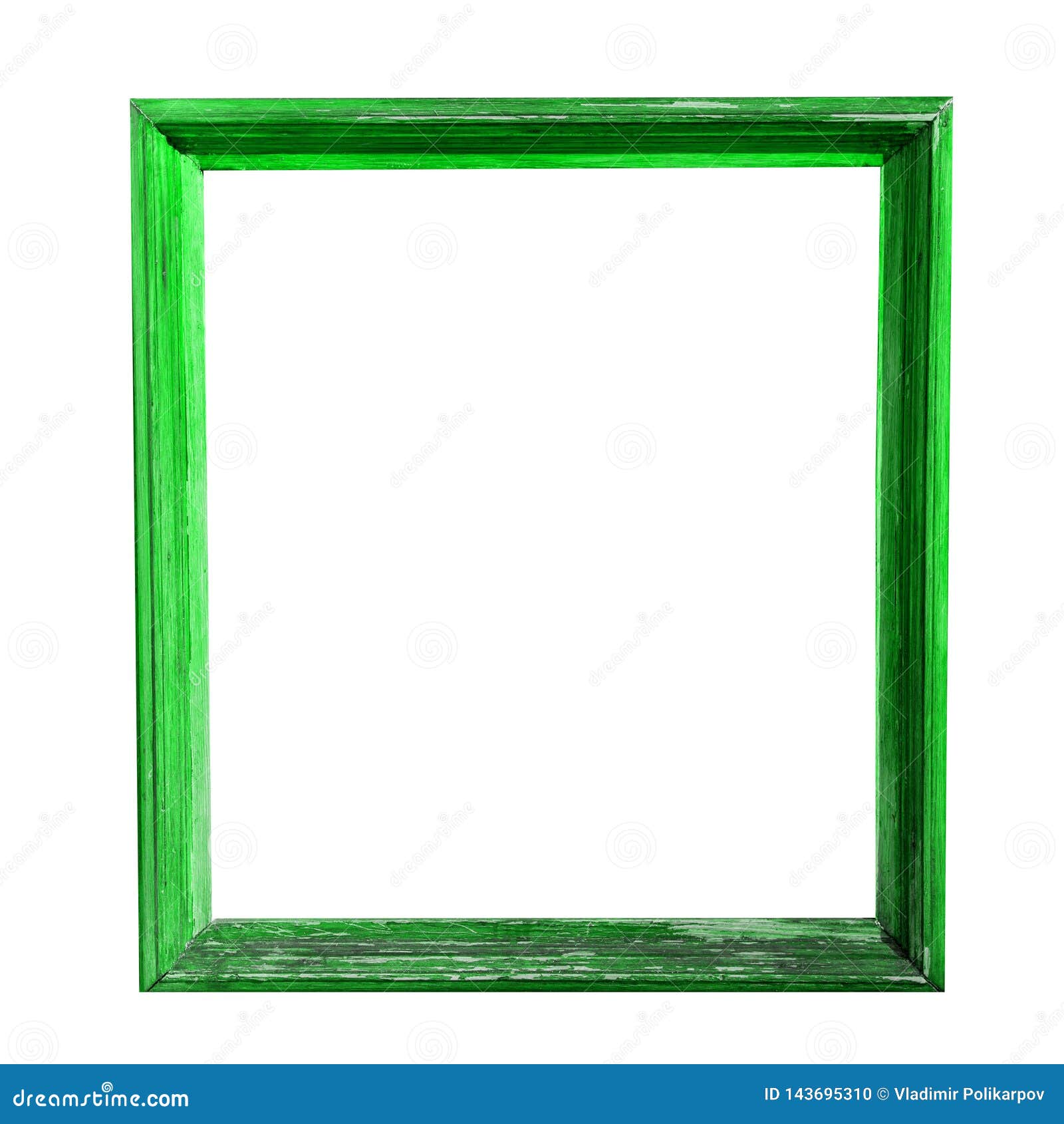 Beautiful Green Frame Isolated on White Background Stock Photo - Image ...