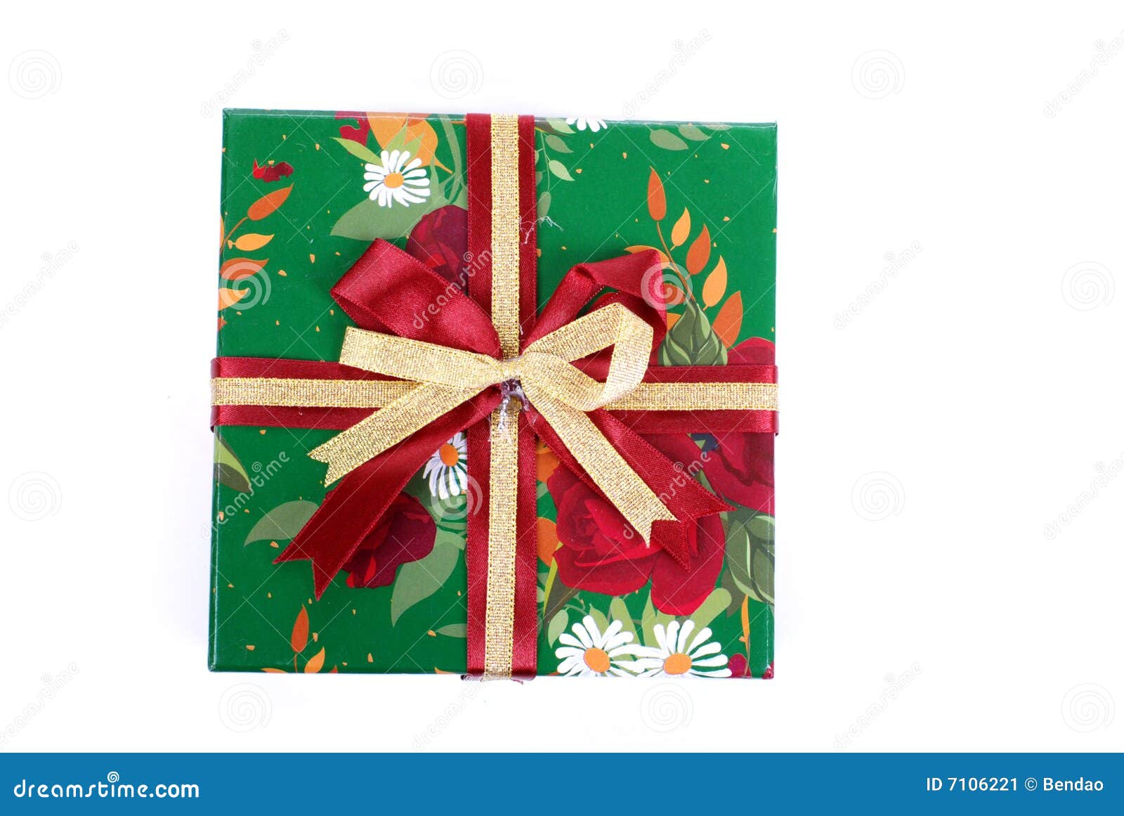 Beautiful green gift box stock image. Image of valentine - 7106221