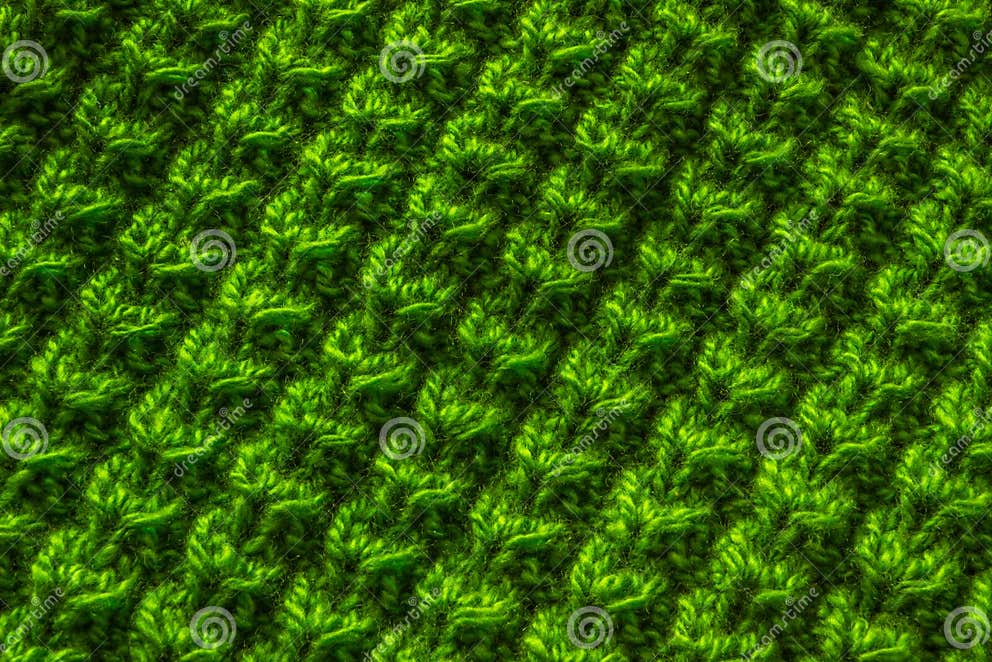 Beautiful Green Knitting Wool Texture Stock Photo - Image of knitwear ...
