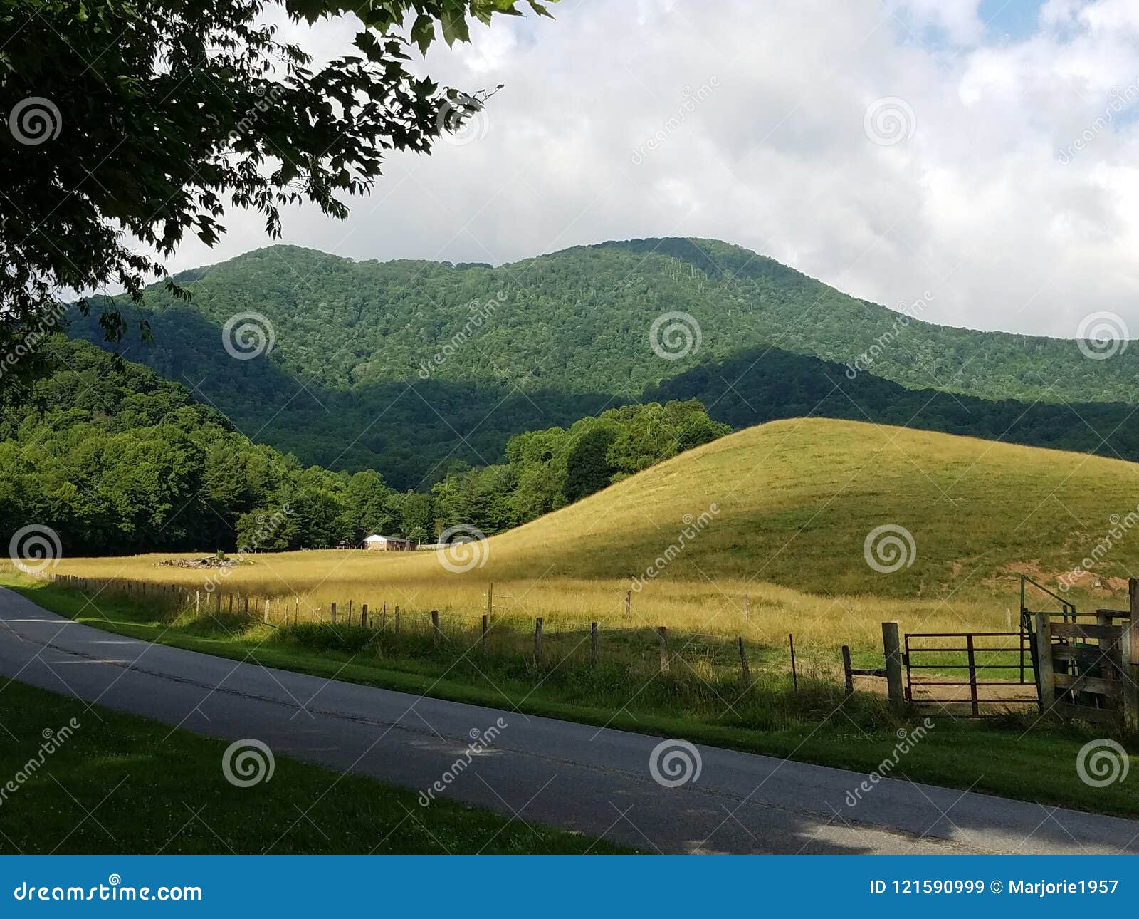 Beautiful Green Mountains and Green Fields Stock Image - Image of green ...