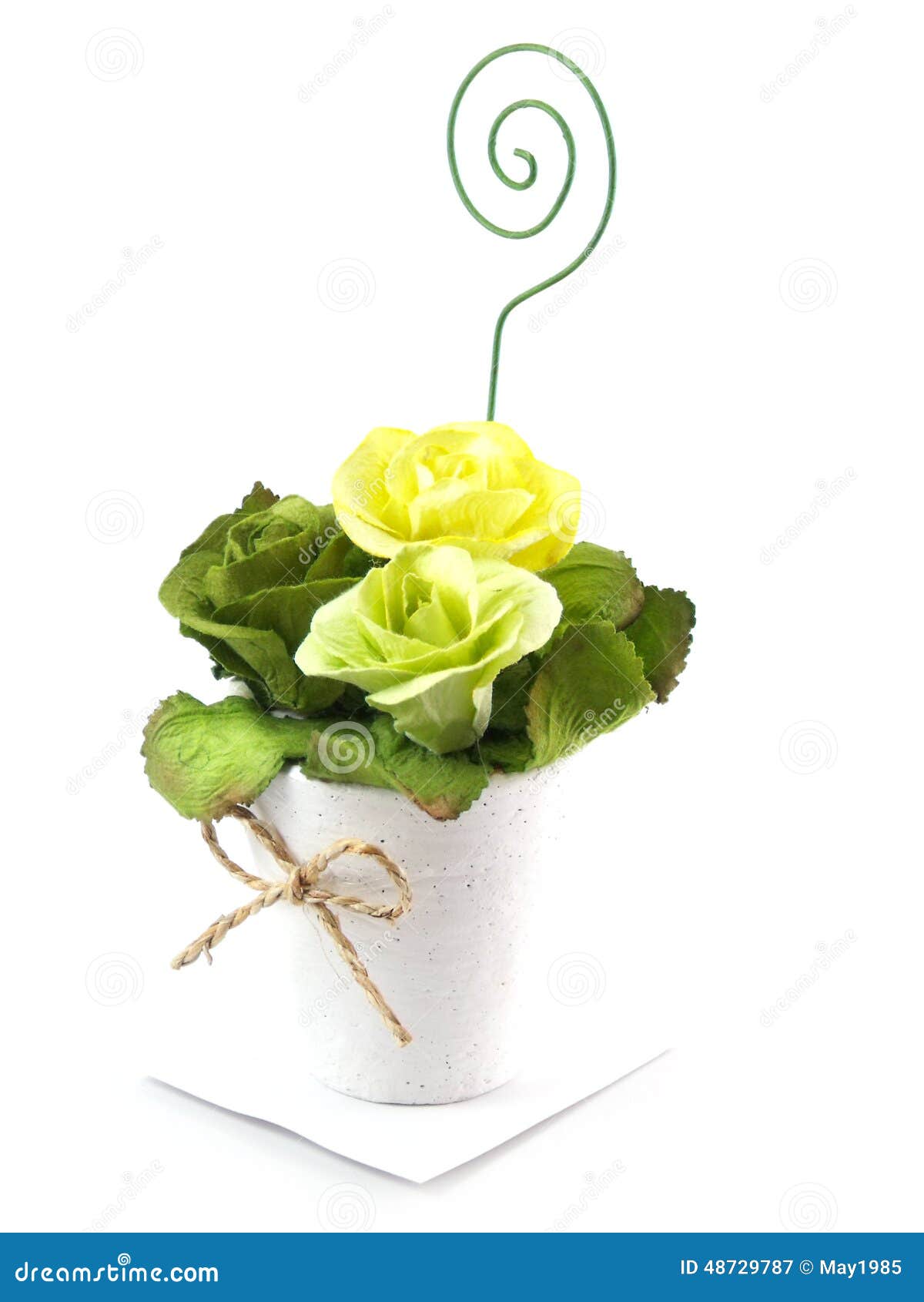 Beautiful green paper rose stock image. Image of decoration - 48729787