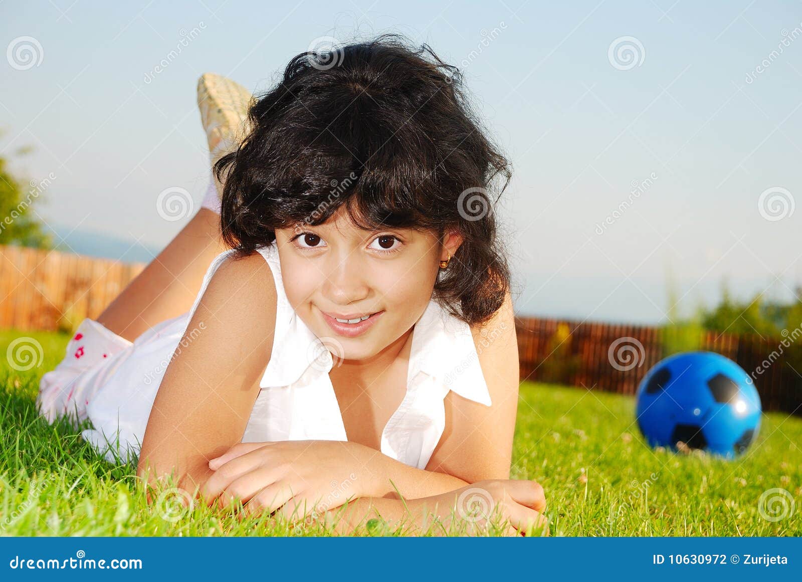 Beautiful Green Place and Children Activities Stock Photo - Image of ...