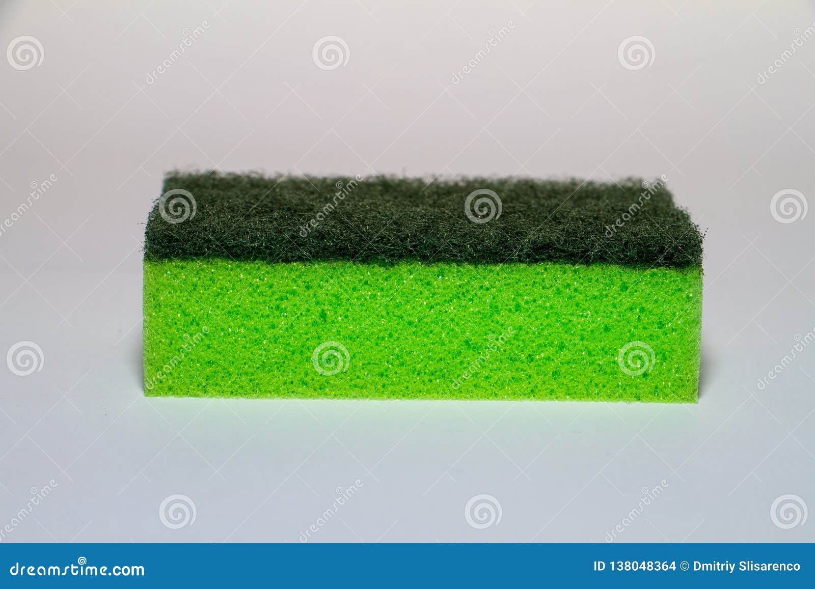 Beautiful Green Sponge for Washing on a White Background Stock Photo ...