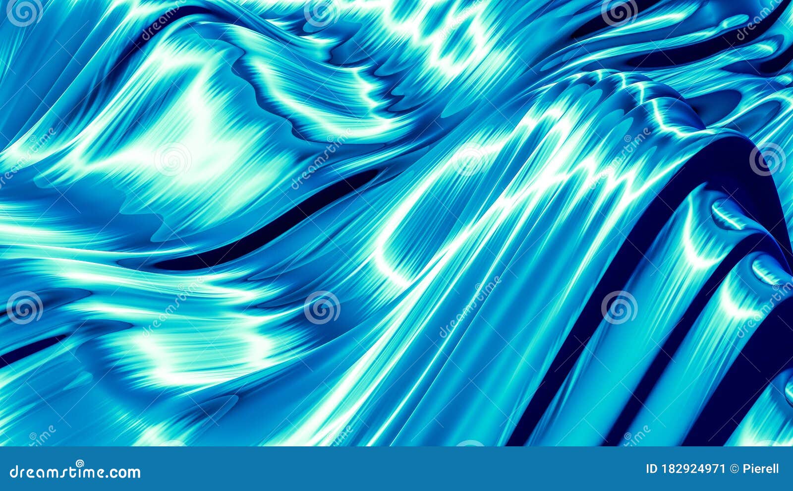 Beautiful Green Turquoise Background. 3d Illustration, 3d Rendering ...