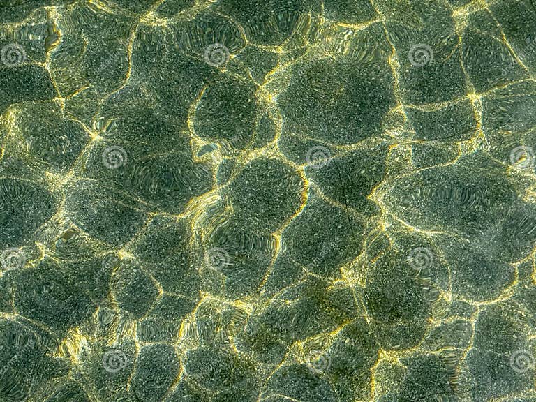 Beautiful Green Water Texture Surface with Ripples Stock Photo - Image ...
