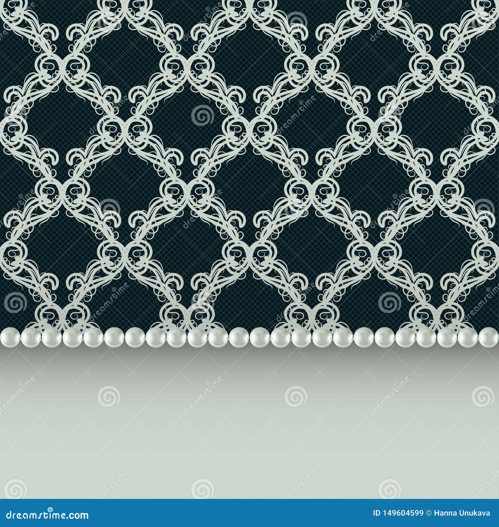 Beautiful Greeting Card with Delicate Pattern. Vector Stock Vector ...