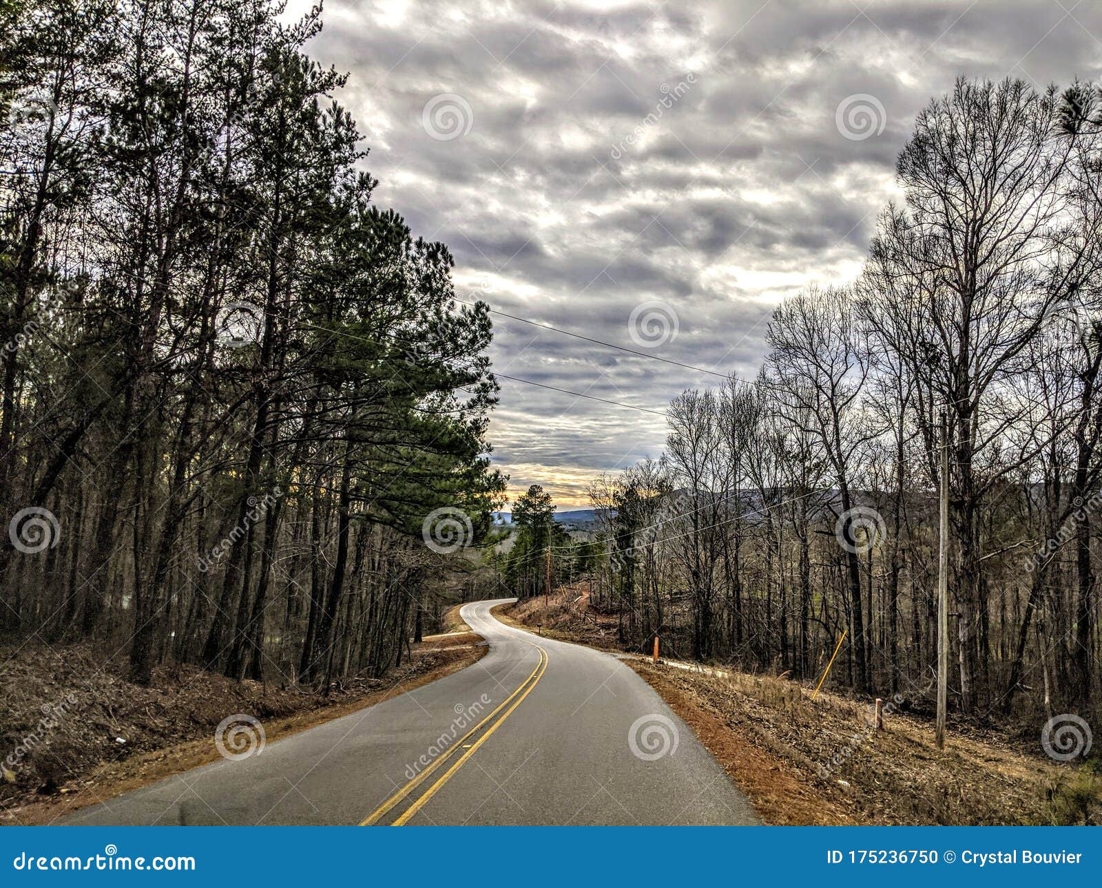 Beautiful Grey Roads stock photo. Image of road, mountain - 175236750